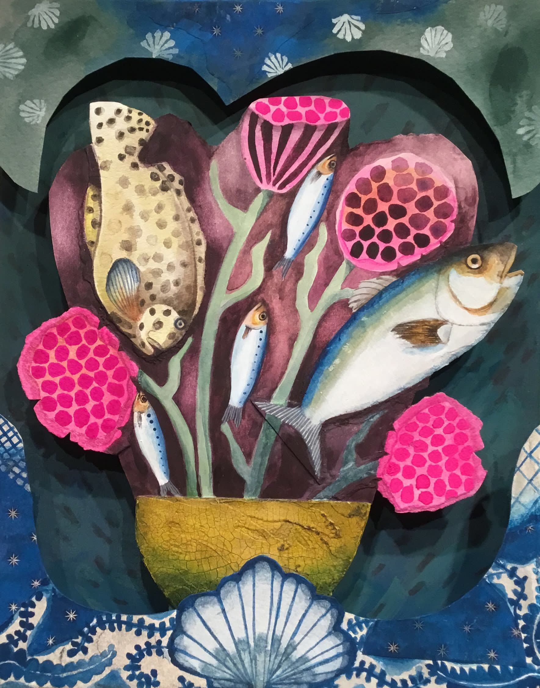 Gertie Young RWS, Bouquet of Fish | Bankside Gallery
