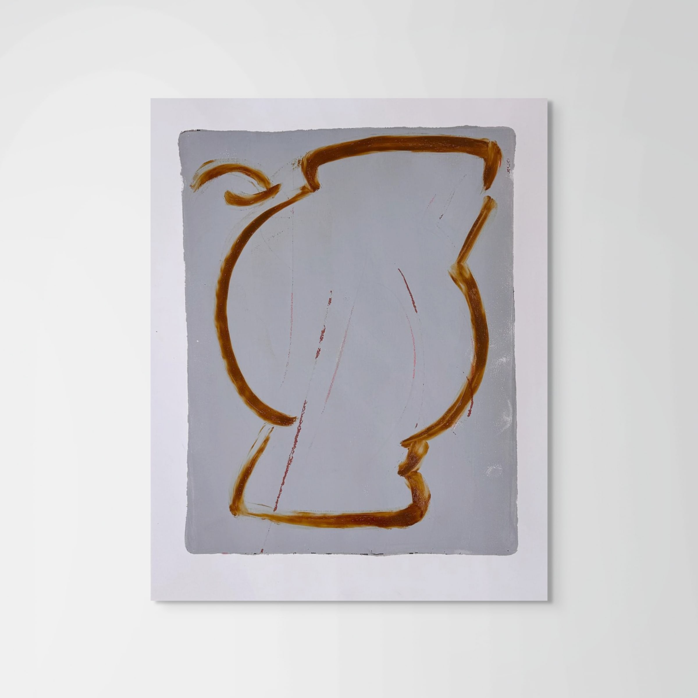 Sarah Boyts Yoder, Vessel in Gray, 2024 | Bond Millen Gallery