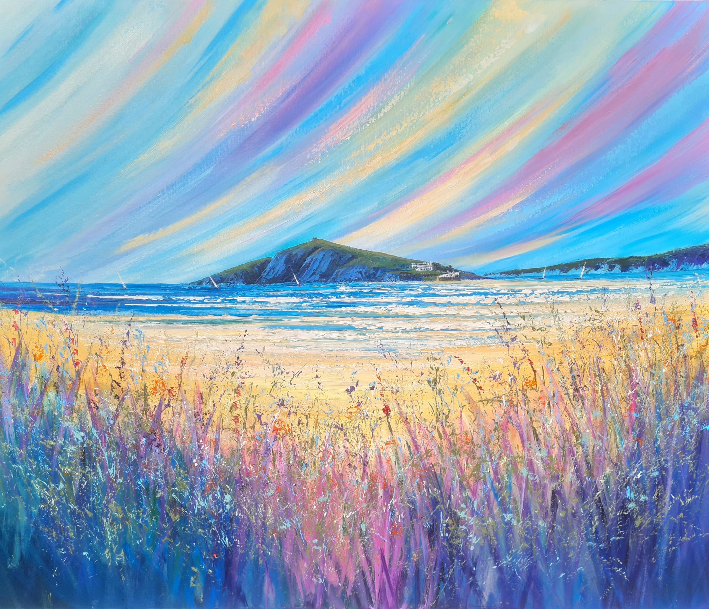 Emma Carter Bromfield, Sunrise Over Burgh Island , 2025 | The Brownston ...