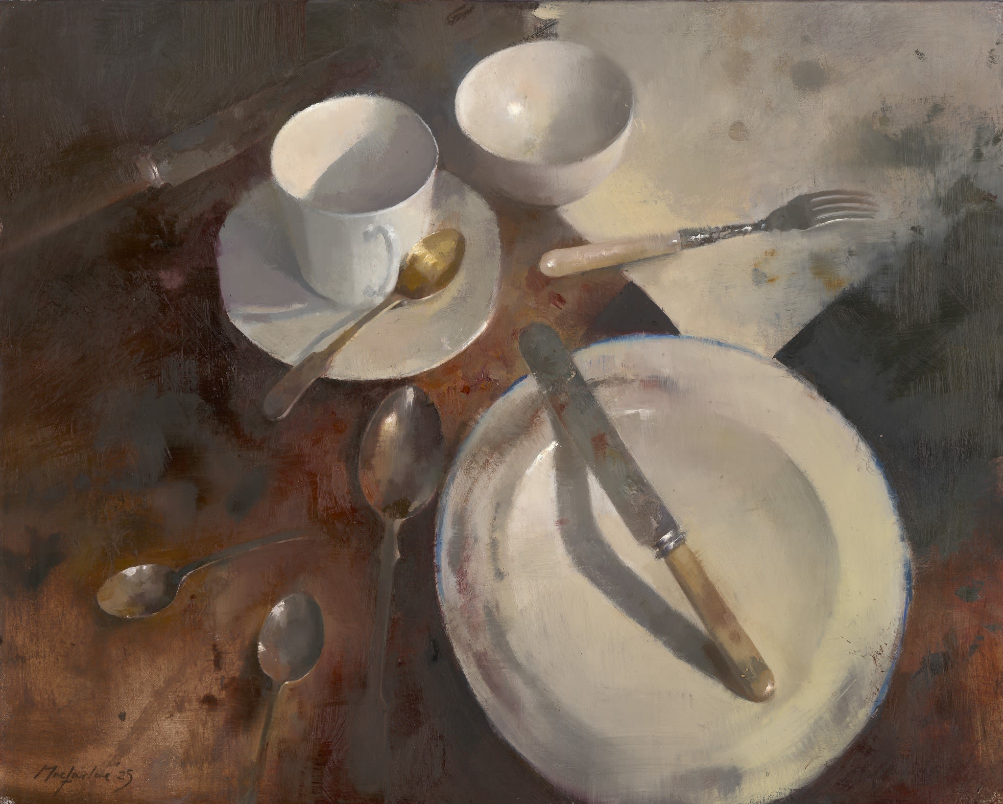 John Macfarlane, The White Teacup, 2025 | Celf Gallery