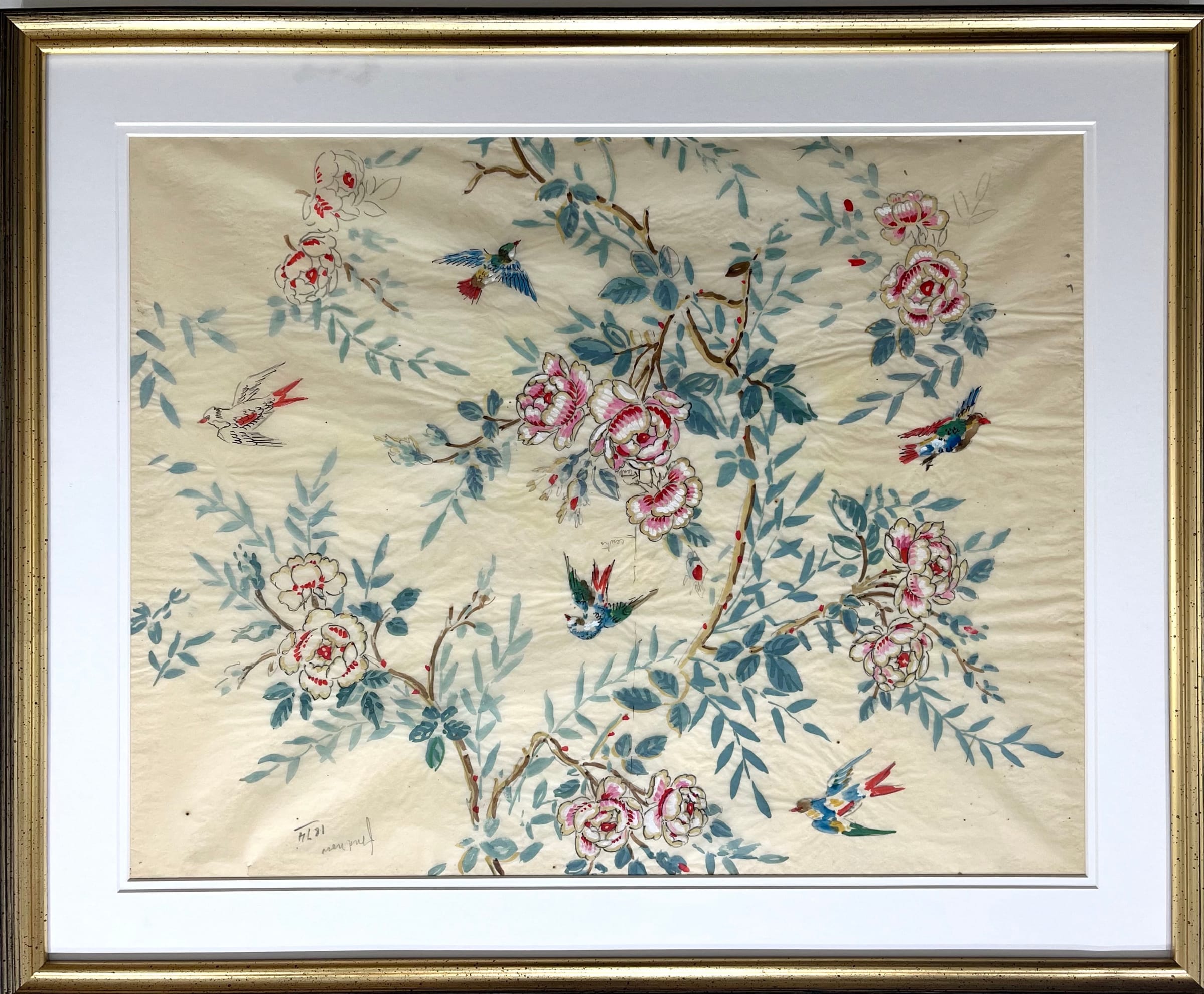 Pierre Adolphe Valette, Five Birds in Flight | Contemporary Six