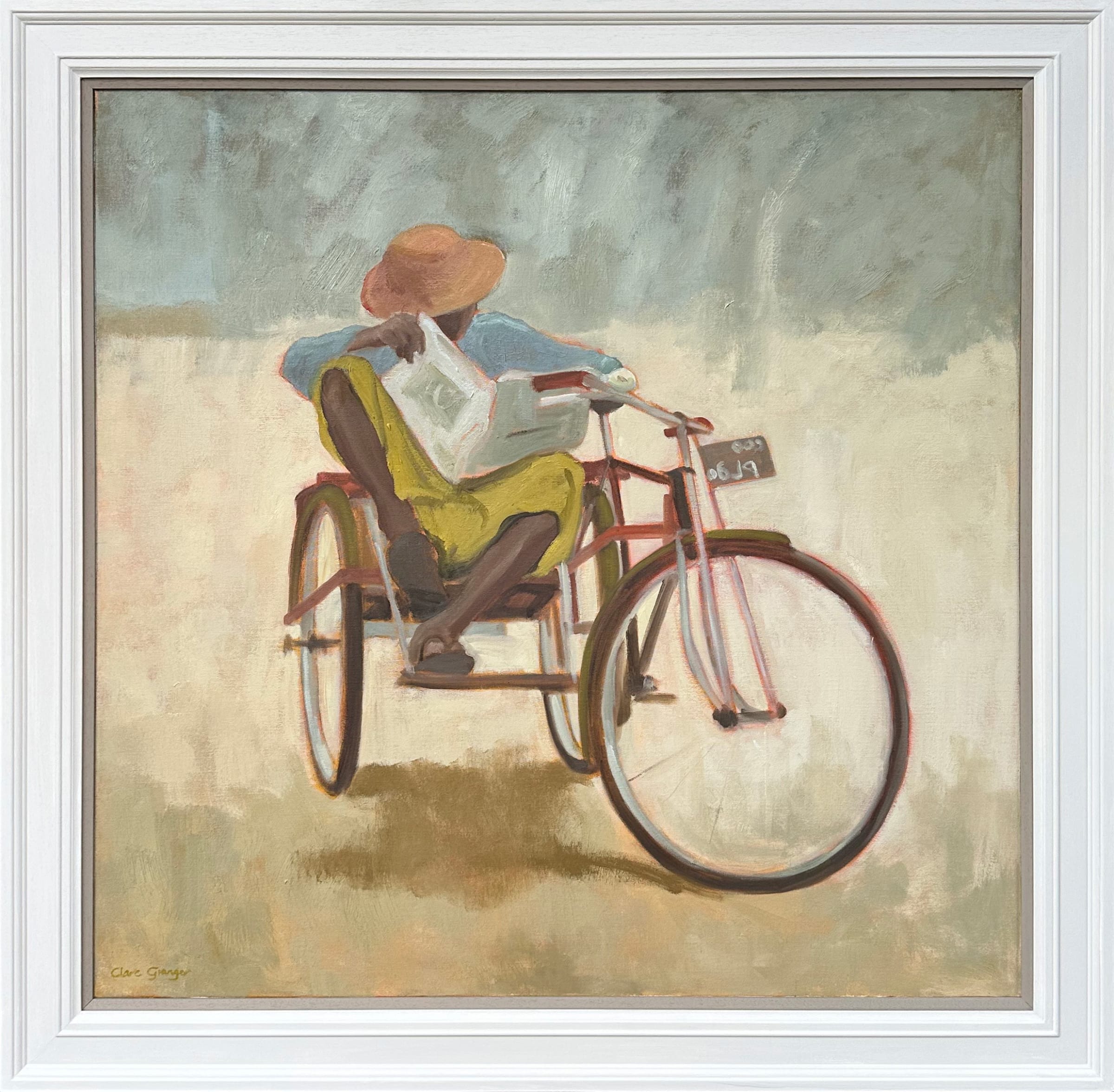 Clare Granger, Reading the Paper | Cricket Fine Art