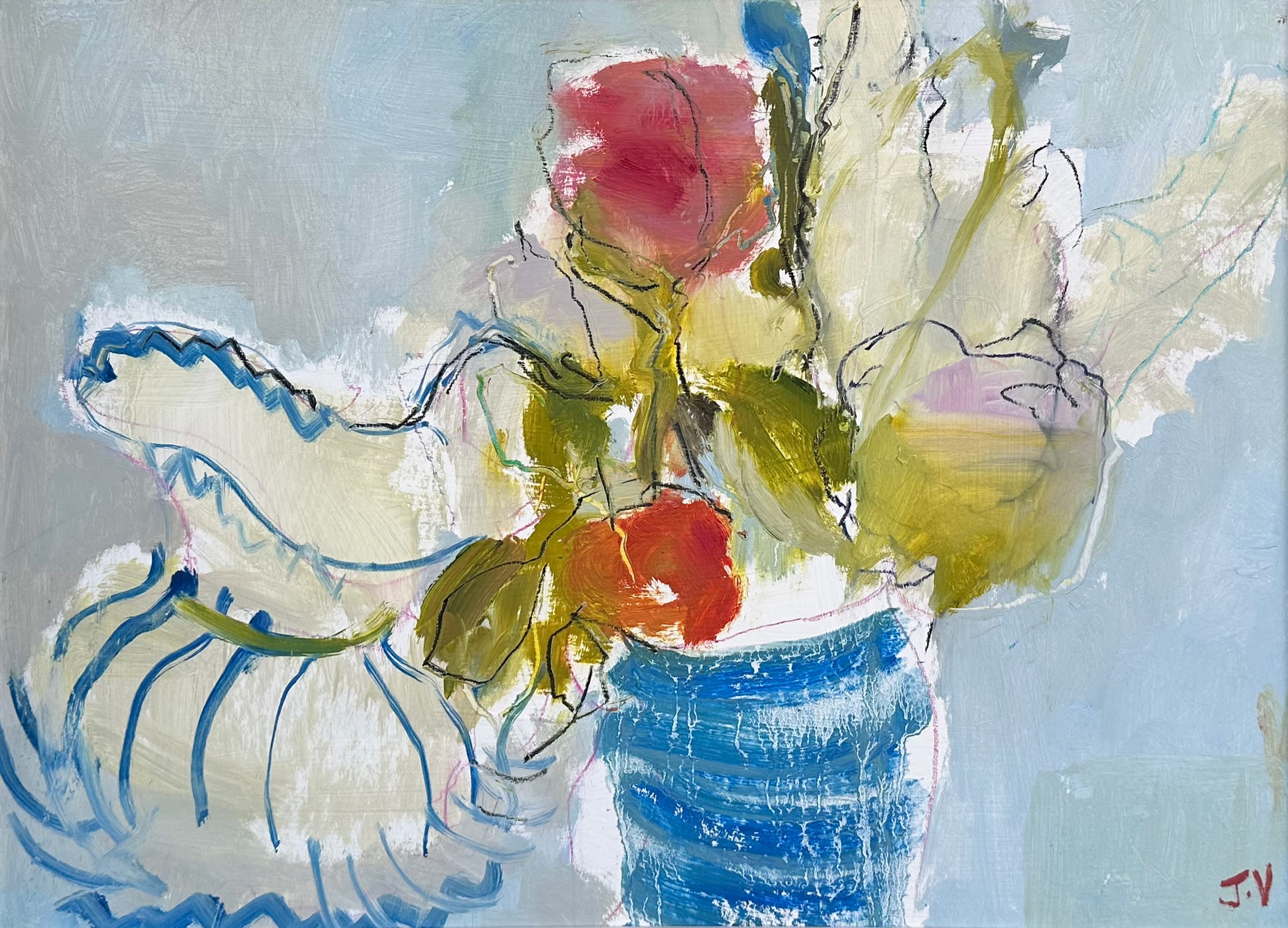 Jo Vollers, Blue Vase (London Gallery) | Cricket Fine Art