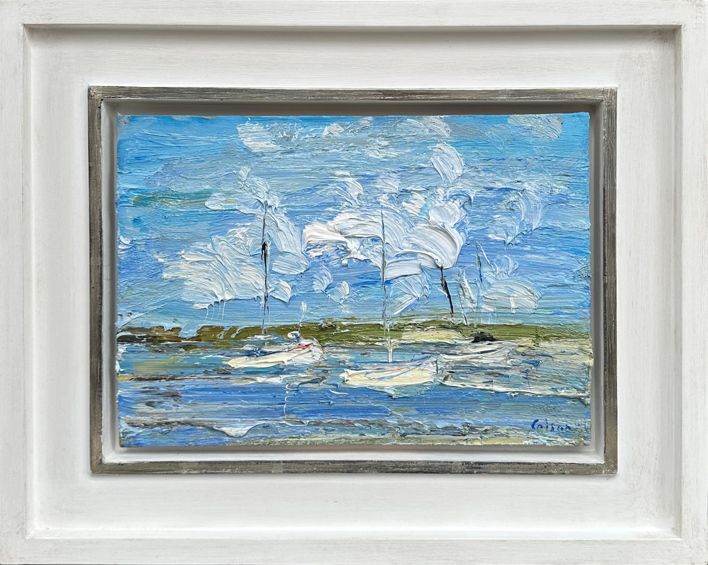 Richard Colson, Moorings Brancaster VI (London Gallery) | Cricket Fine Art