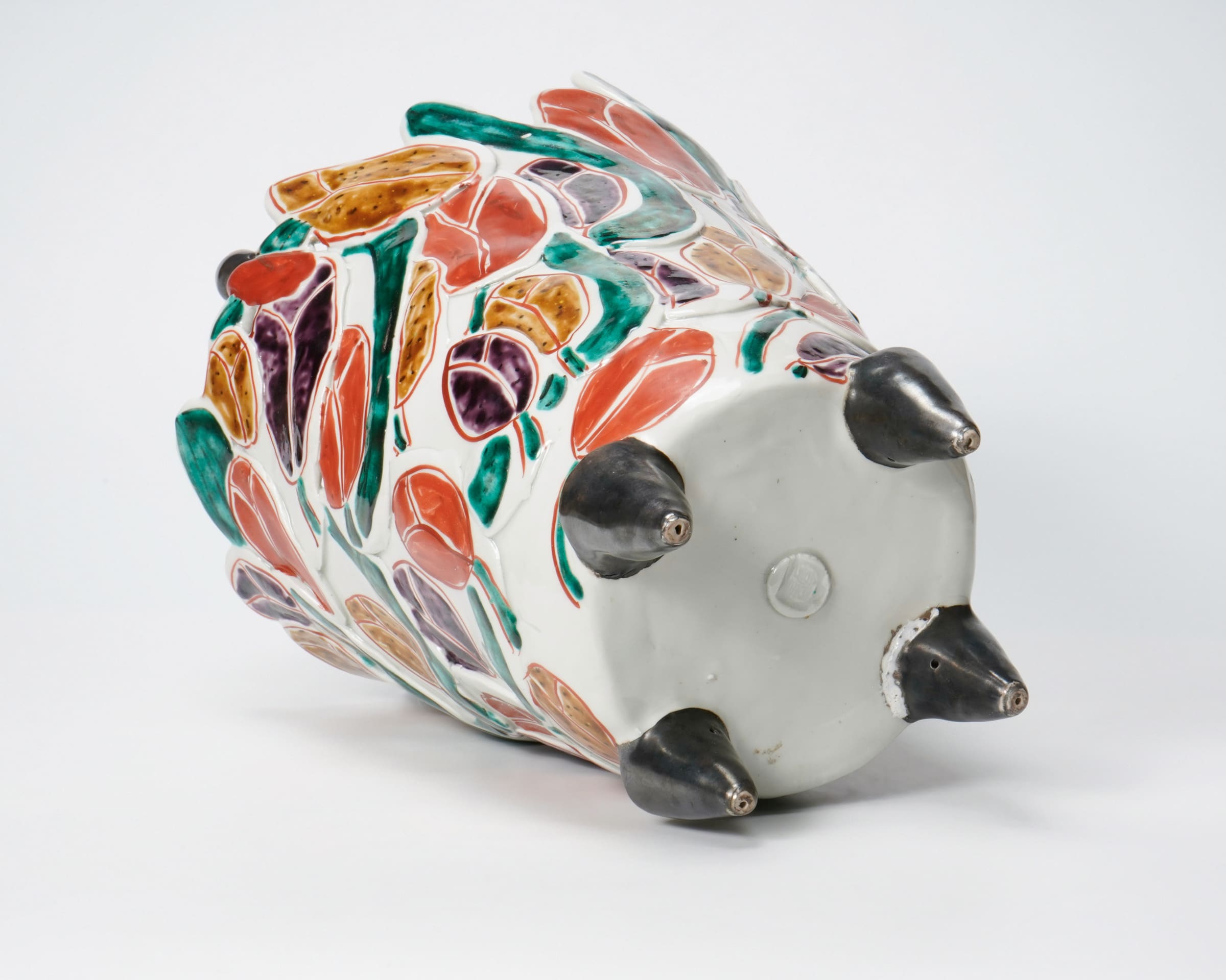 Matsuda Yuriko 松田百合子, Flower vase with basket handle | Dai Ichi Arts ...