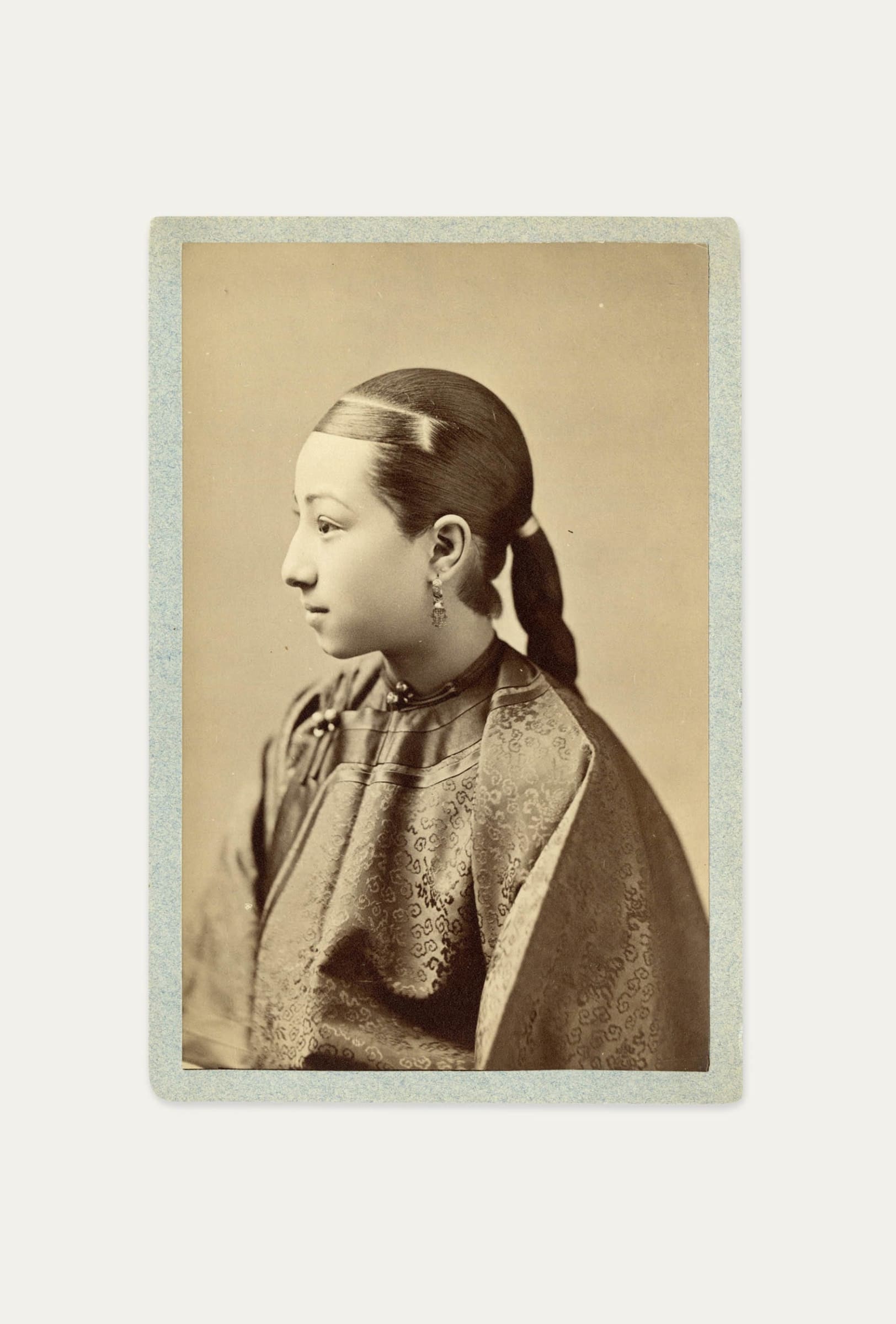 Unknown, Profile Portrait of a Young Chinese Woman, Identified Wing Tai ...