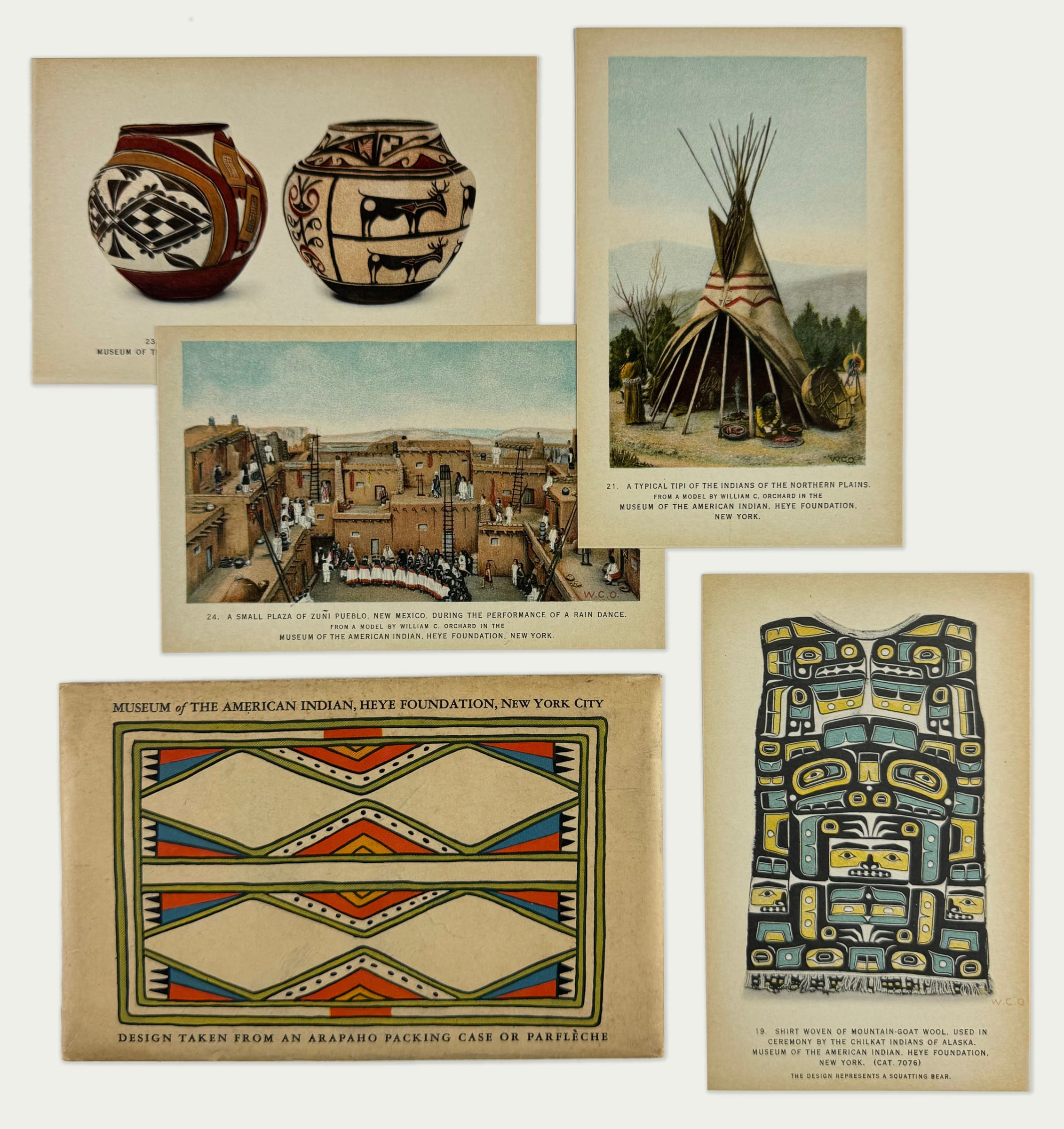 [Postcards], Souvenir Postcards from the Museum of the American Indian ...