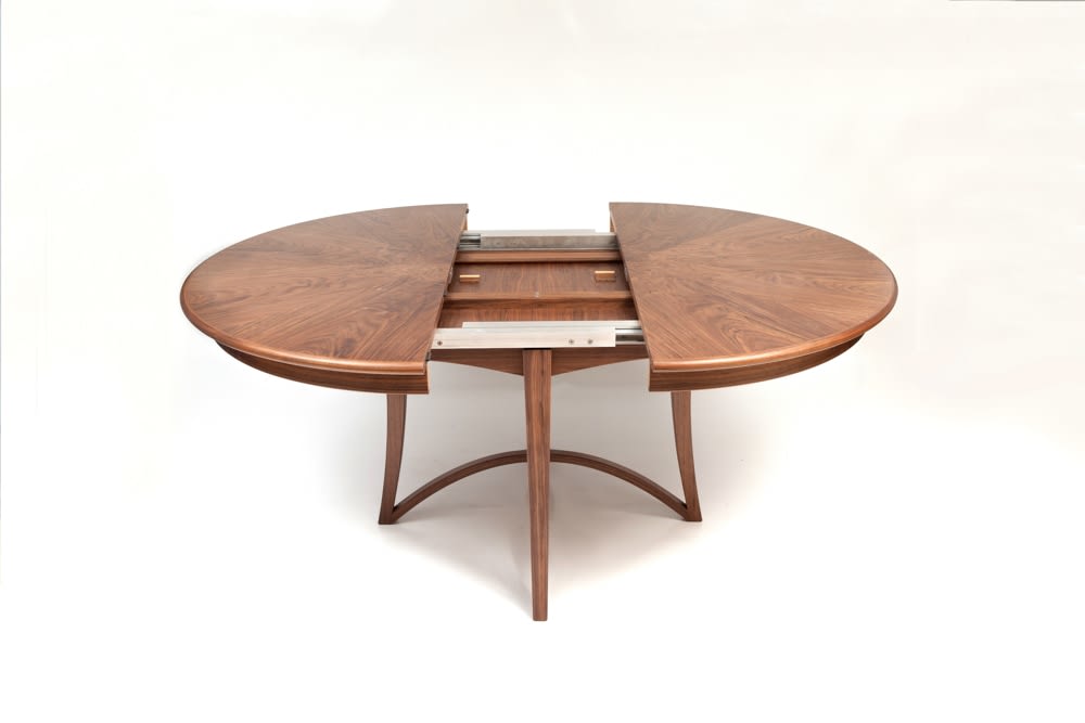 James Ryan, Extendable Walnut Dining Table and Chairs, 'Sussex II' | Barnsley Workshop