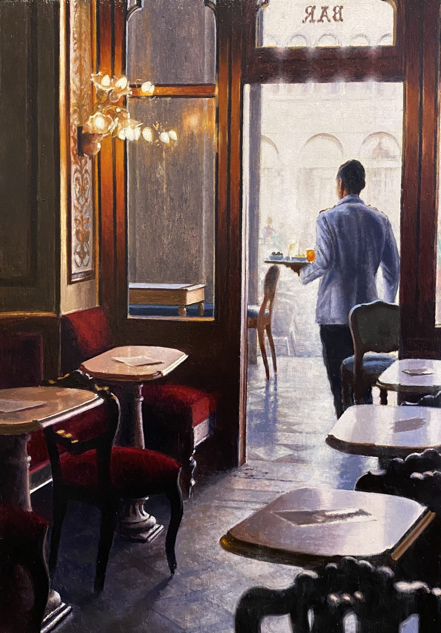 Mike Briscoe, View from Caffe Florian, Venice, 2024 | Ffin y Parc Gallery