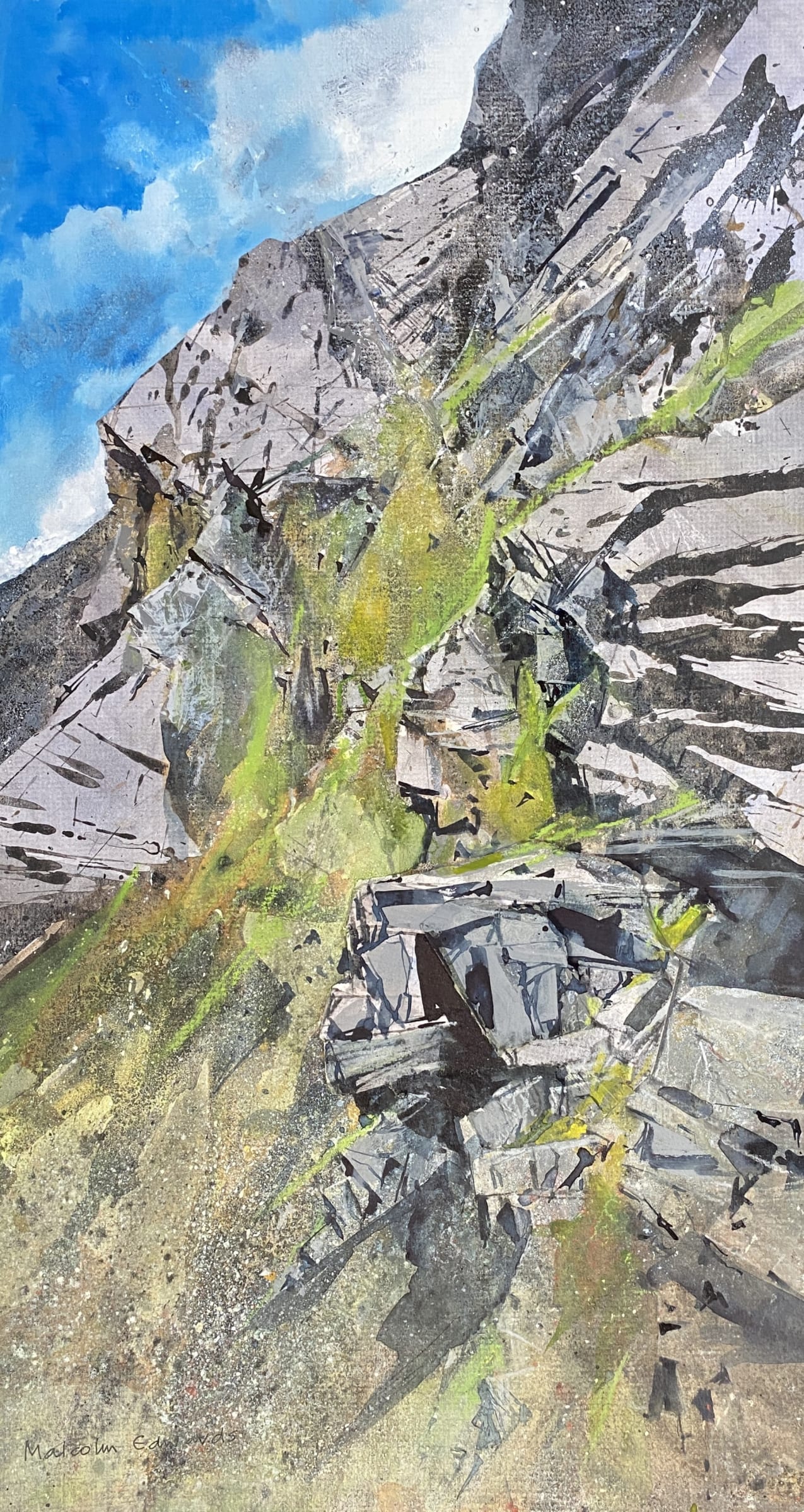 Malcolm Edwards, Rock Cascade, Llanberis, 2025 | Ffin y Parc Gallery