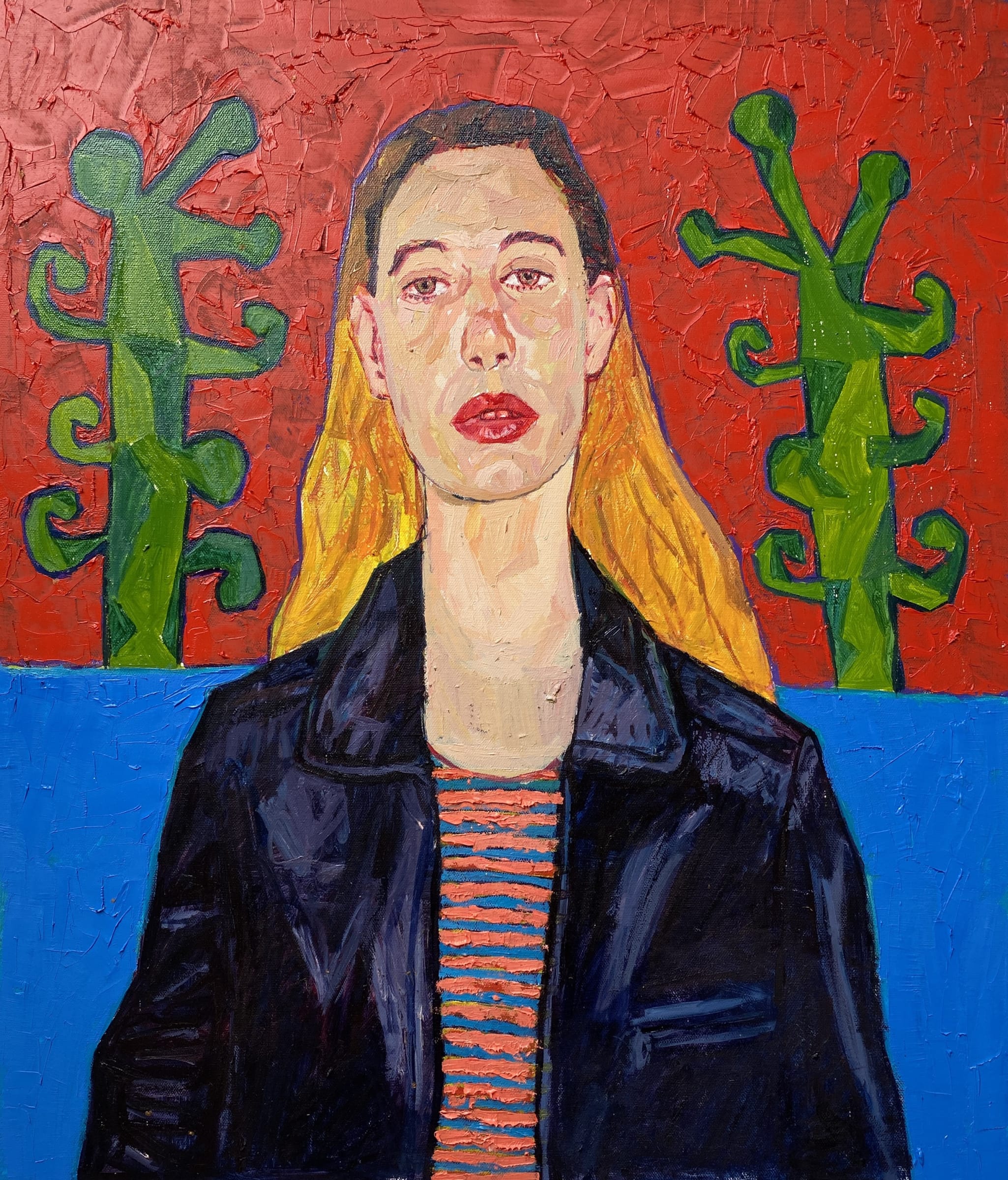 Meirion Ginsberg, Merch a Coed (Coch-Glas) | Girl and Trees (Red-Blue ...