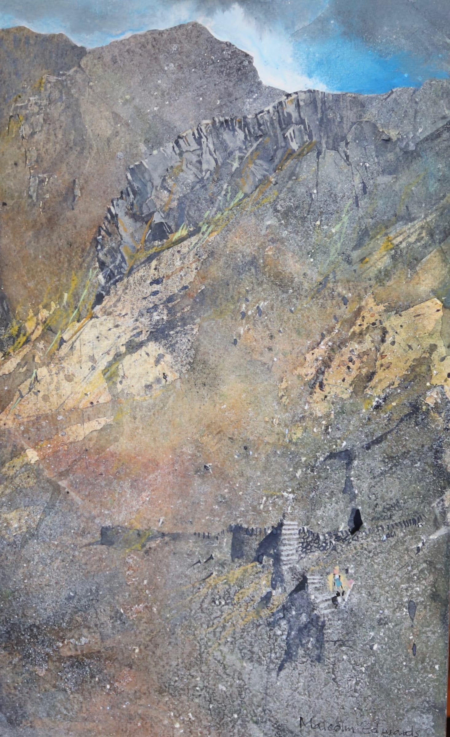 Malcolm Edwards, Autumn Textures, Cwm Glas Mawr, 2025 | Ffin y Parc Gallery