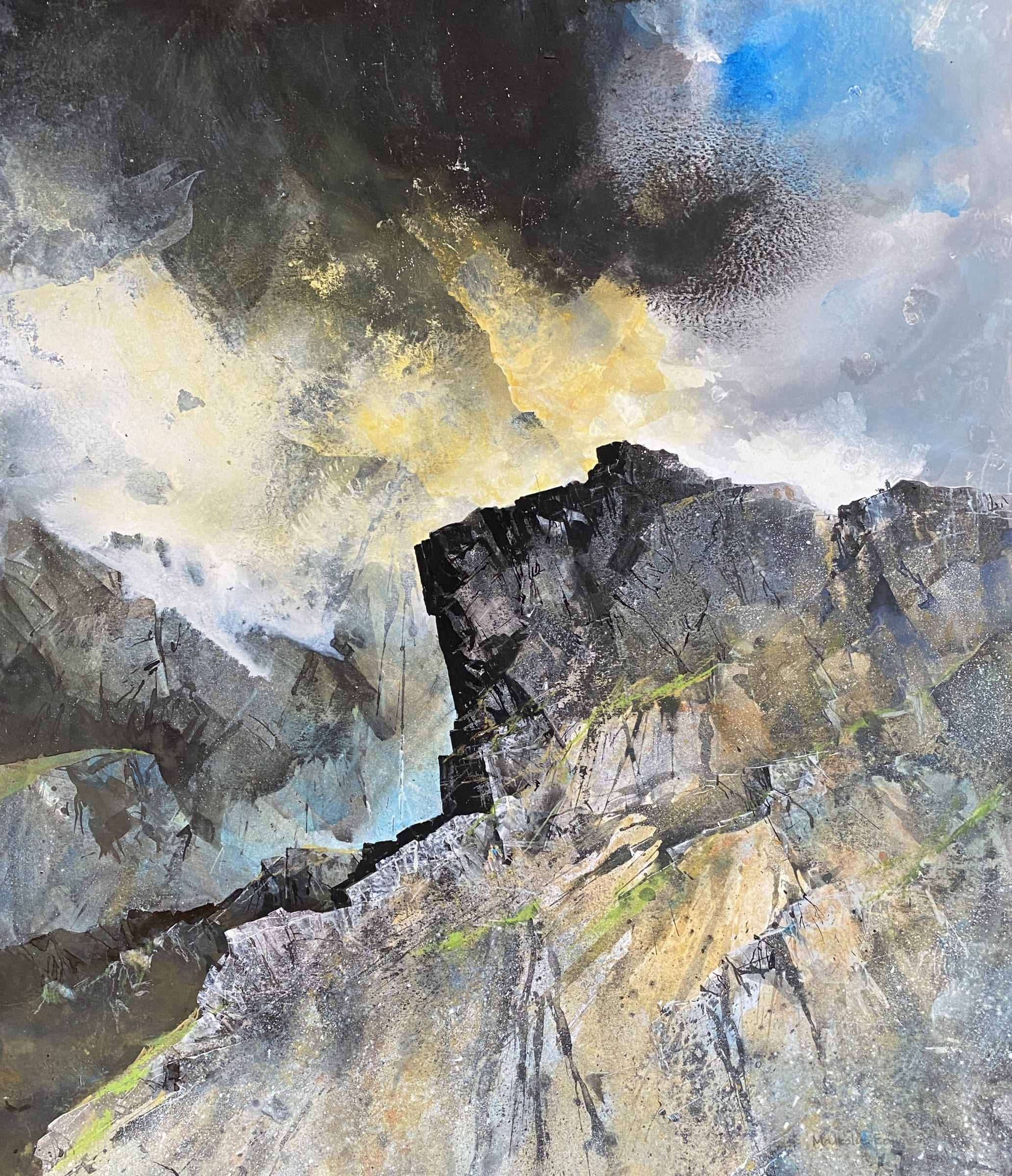 Malcolm Edwards, Cloudburst above Llanberis, 2025 | Ffin y Parc Gallery