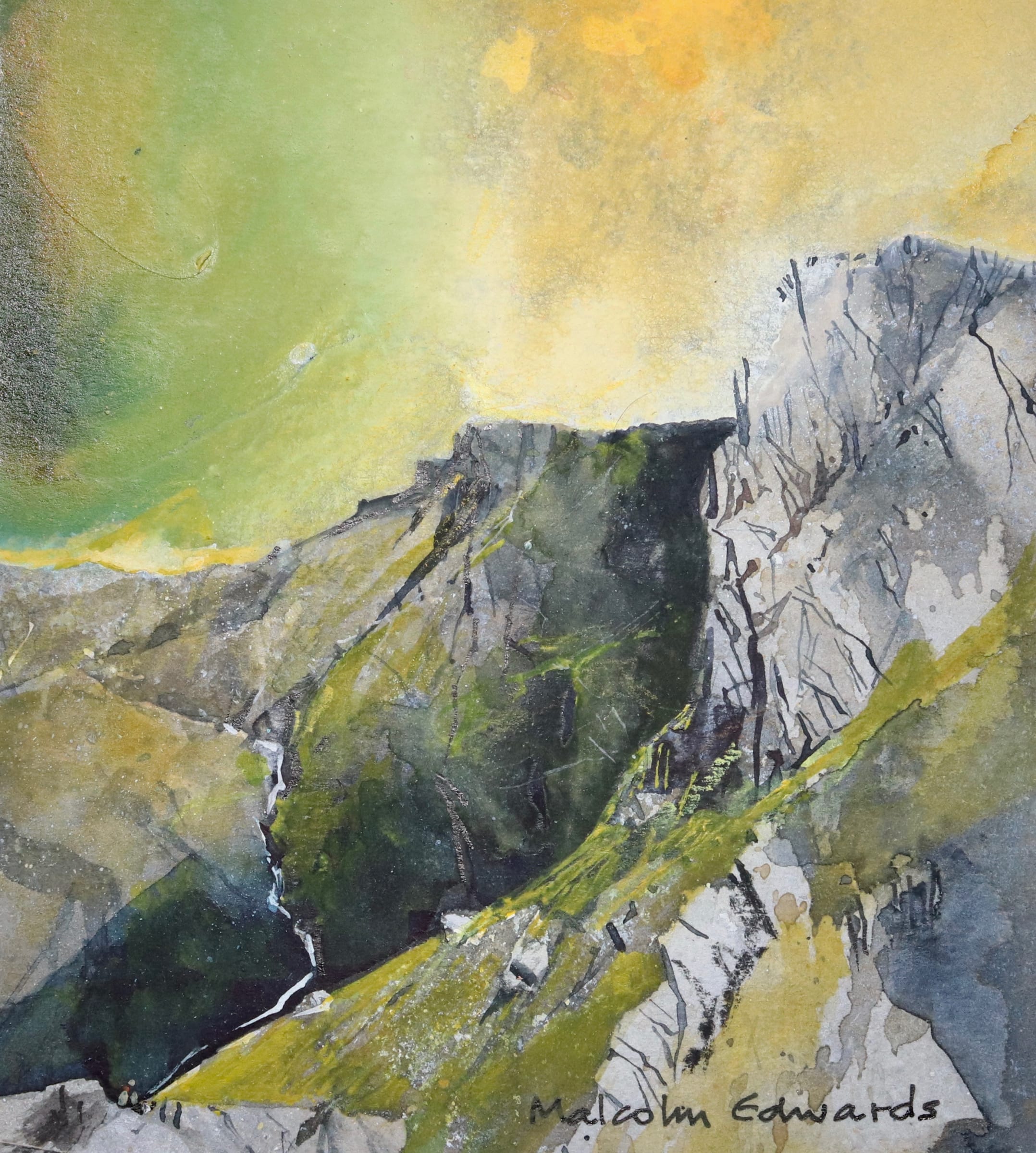 Malcolm Edwards, Afterglow, Nant Ffrancon, 2025 | Ffin y Parc Gallery