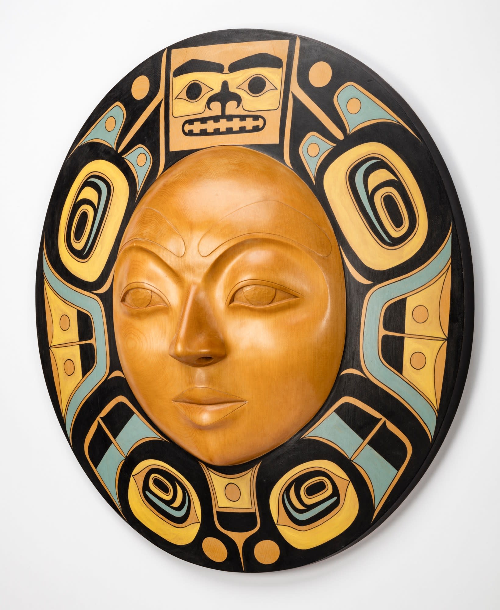 GLEN RABENA (1953-) ADOPTED HAIDA, HORNBY ISLAND, Moon Mask, 2001 ...