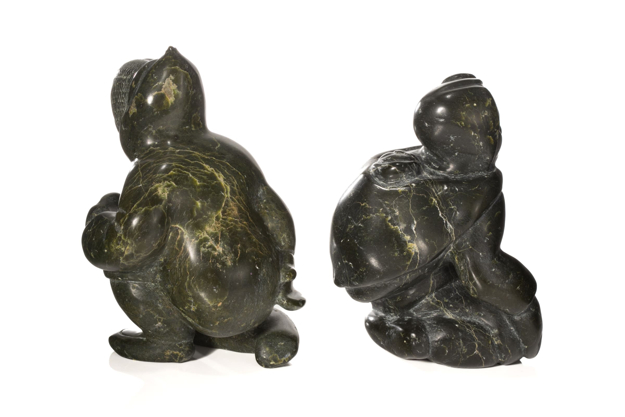 TOWATUGA SAGOUK (1934-1996) IQALUIT (FROBISHER BAY), Kneeling Man and ...