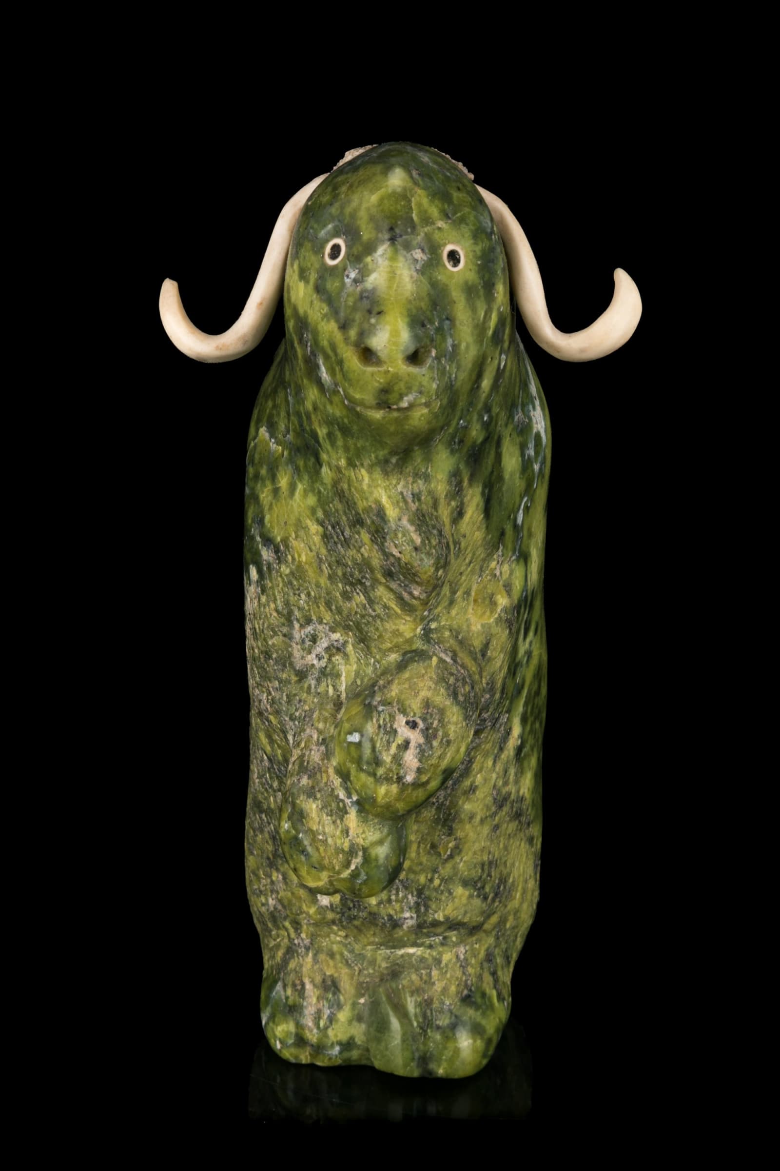 TEMELA OOPIK (1946-2018) KIMMIRUT (LAKE HARBOUR), Rearing Muskox, c ...