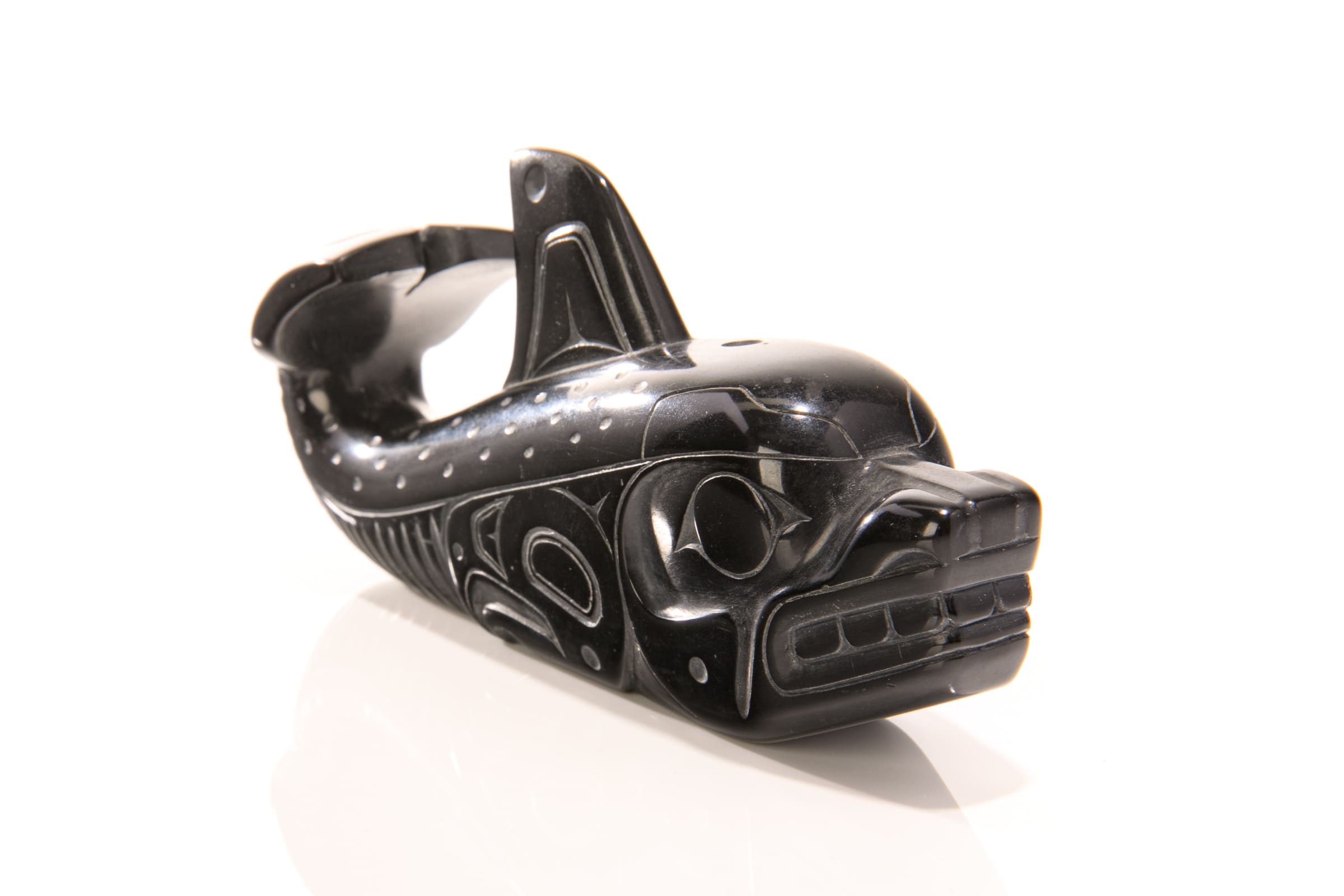 DENNY DIXON (1944-) HAIDA, SKIDEGATE, HAIDA GWAII, Haida Killer Whale, November 1983 | First Arts
