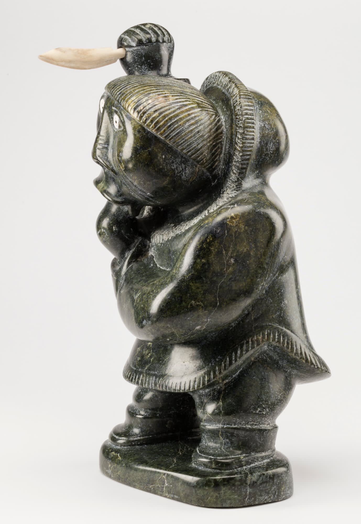 JUDAS ULLULAQ (1937-1999) UQSUQTUUQ (GJOA HAVEN), Hungry Fisherman, mid ...