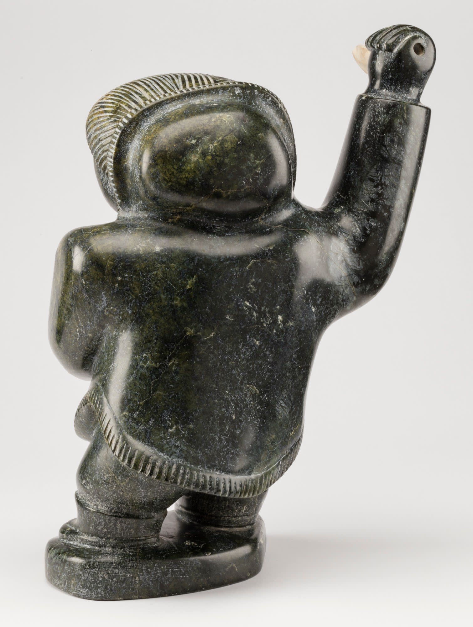 JUDAS ULLULAQ (1937-1999) UQSUQTUUQ (GJOA HAVEN), Hungry Fisherman, mid ...