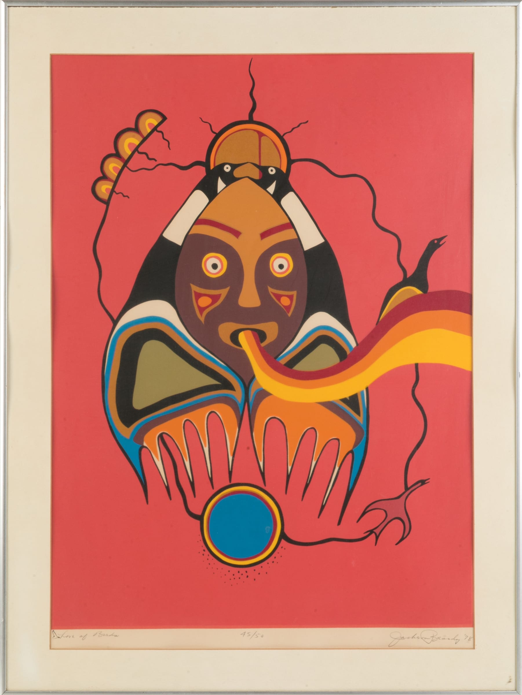 JACKSON BEARDY (1944-1984) ANISHINAABE (CREE), Love of Birds, 1978 ...