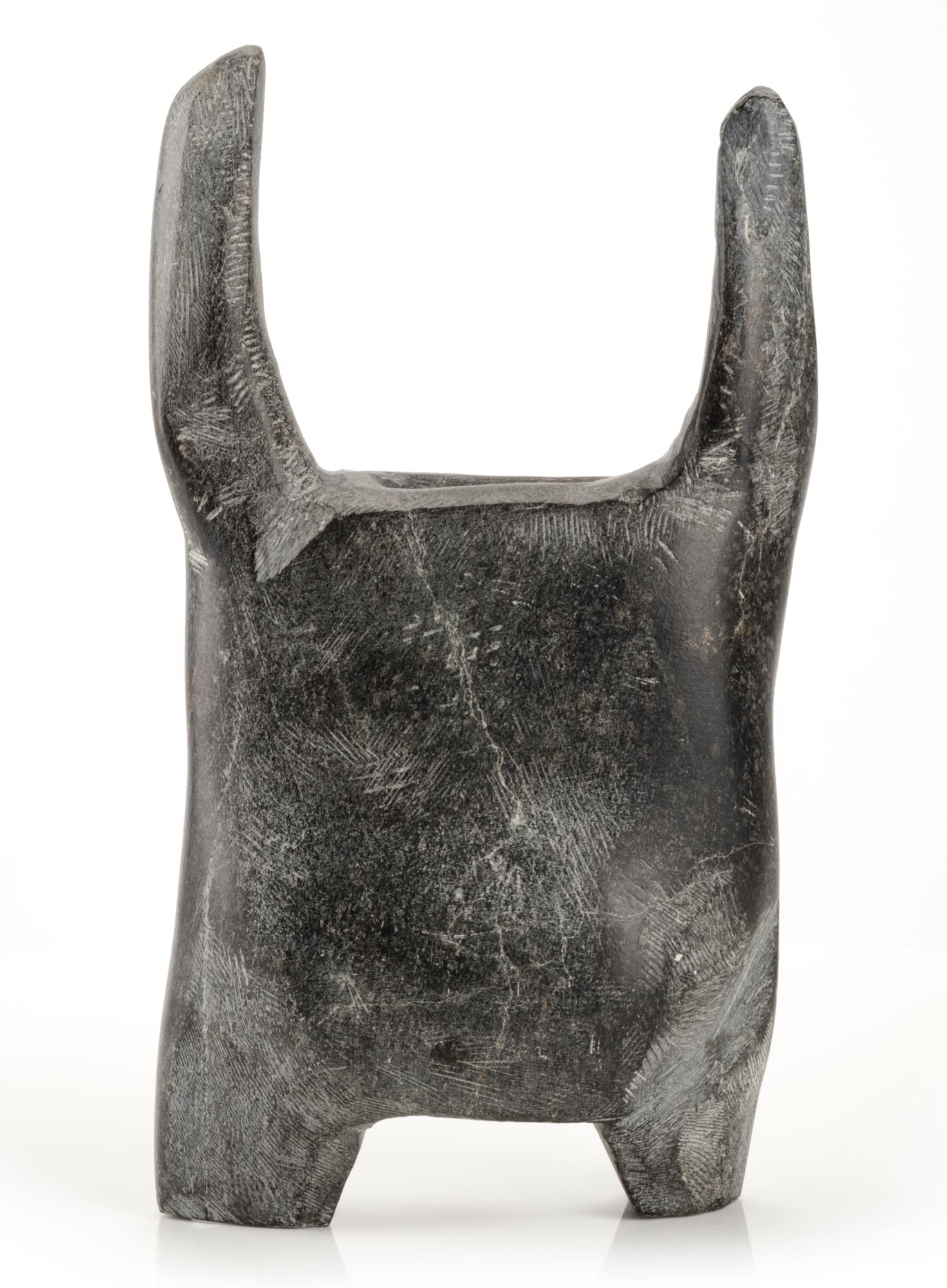 JOHN KAVIK (1897-1993) KANGIQLINIQ (RANKIN INLET), Figure with Upraised ...