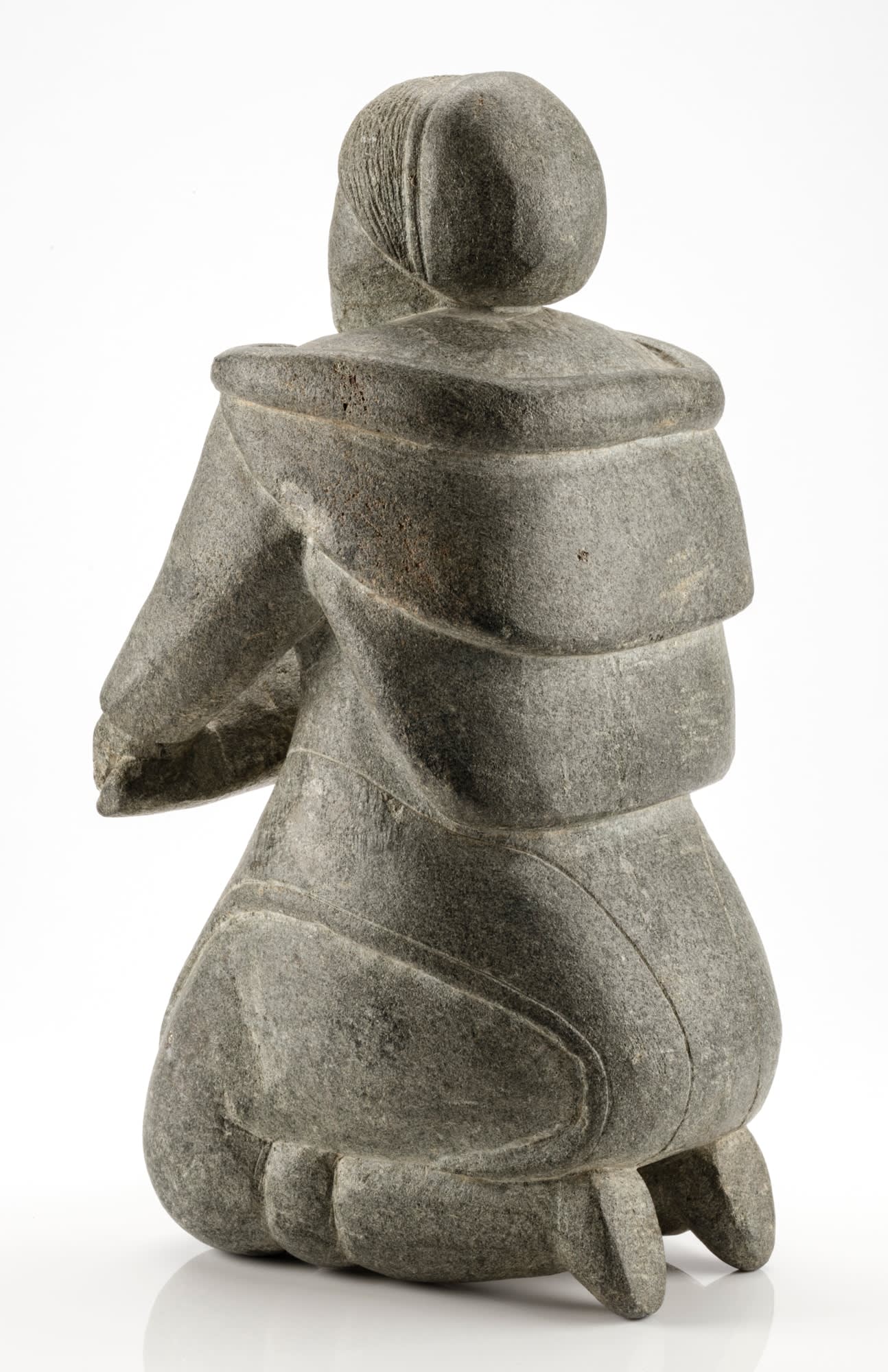 ANNIE TIMANGIAK PAPIGATOK (1929-) SALLUIT (SUGLUK), Kneeling Woman with ...