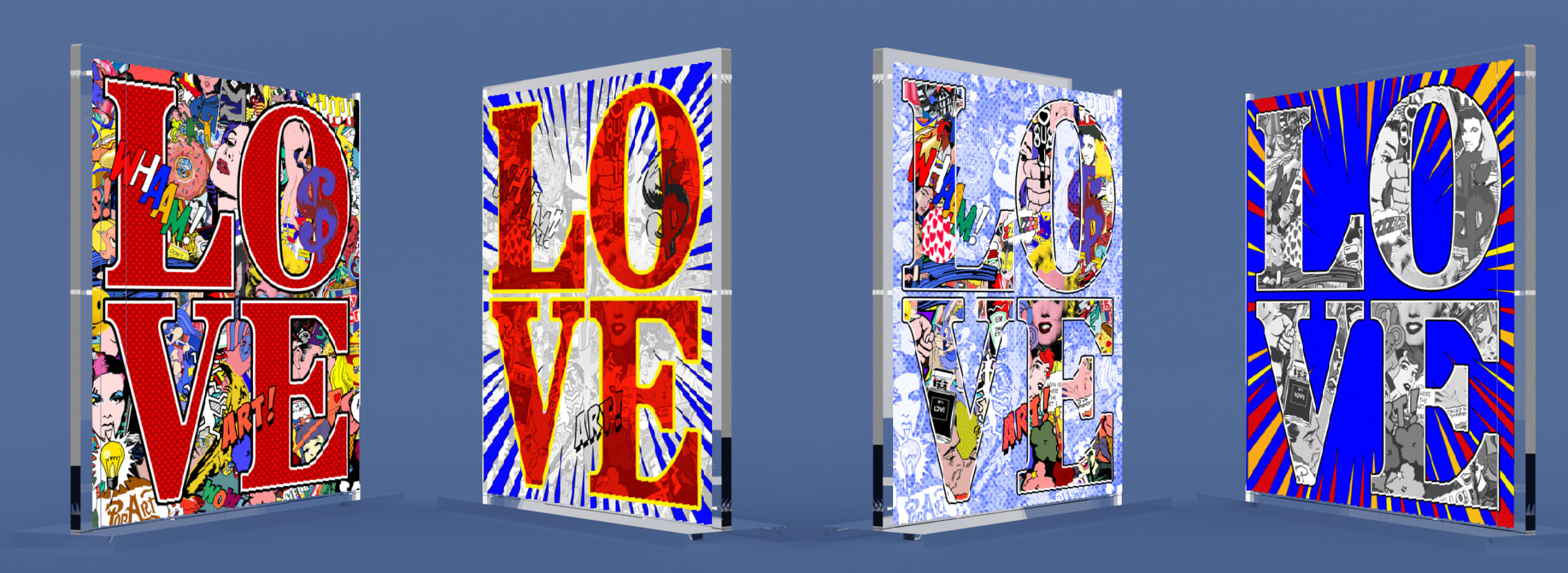 Patrick Rubinstein, Love Explosif, 2022 | Galerie de Bellefeuille