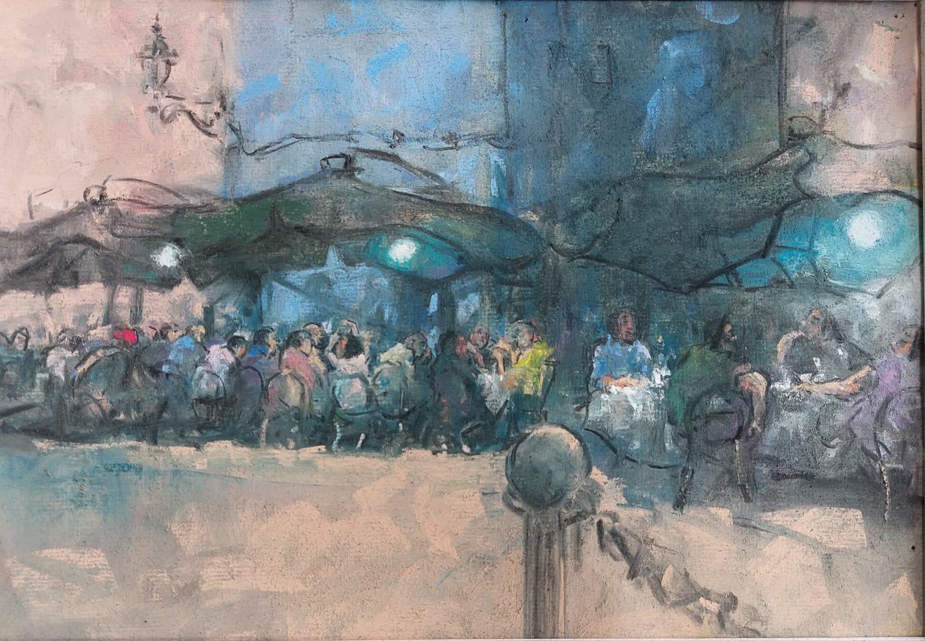 Onno Boerwinkel, A tavola su piazza, 2023 | Galerie Mokum