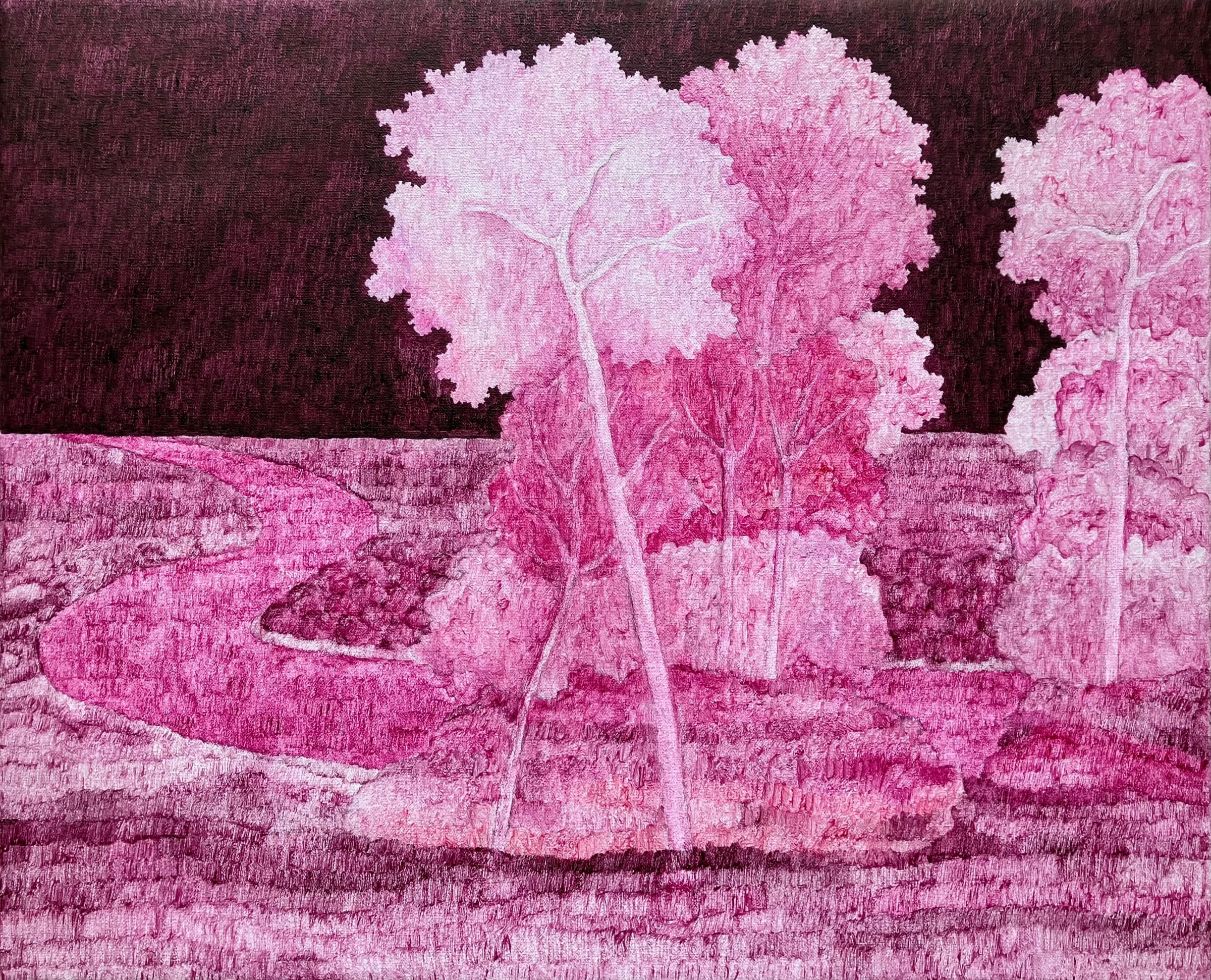 MARIA HALL, Beröringens rodnad – Floden V, 2023 | Galleri Glas