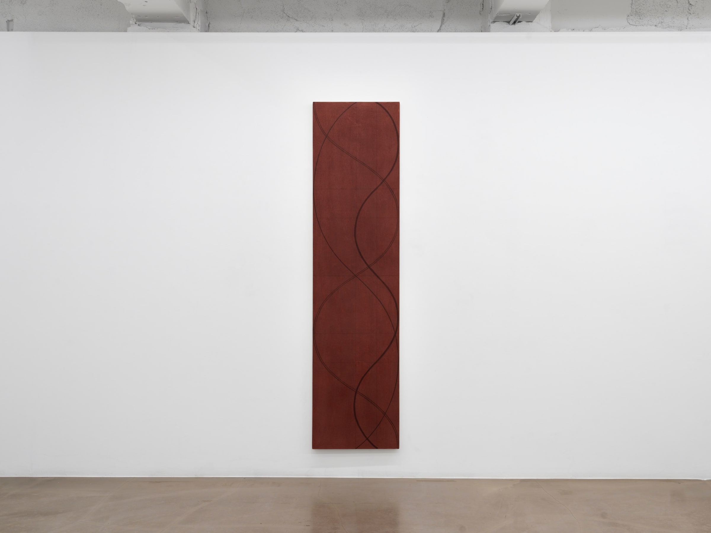 Robert Mangold, Column Painting 8A (Dark Red Study), 2023 | Gallery Baton