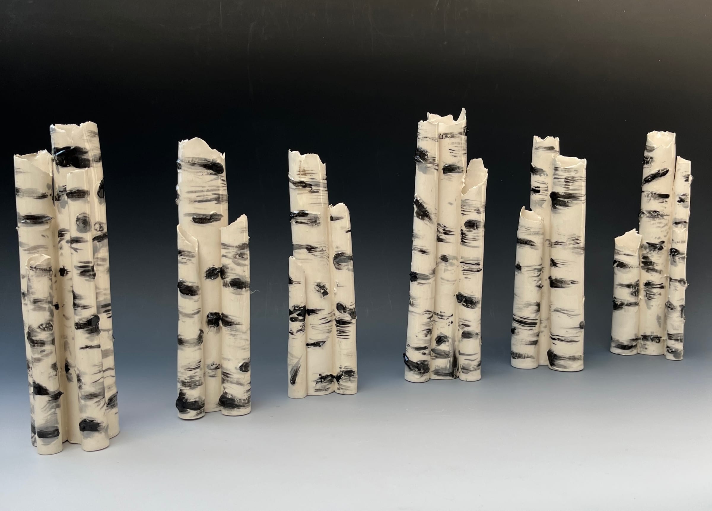 Elaine King, Birch Grove Series III (Six pieces), 2024 | Gallery by the ...