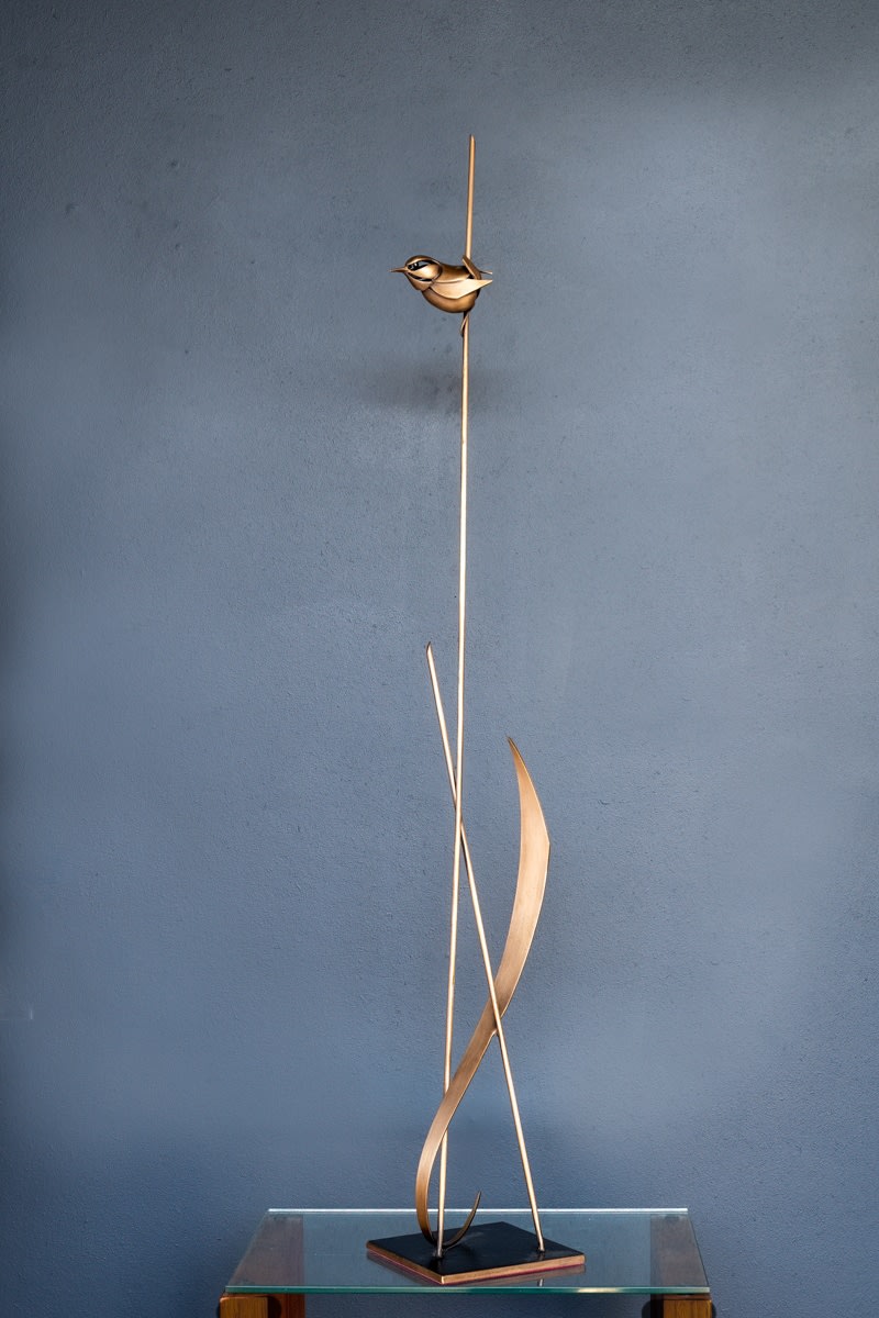 Don Rambadt, Wren on Reed, 2022 | Gallery by the Lakes