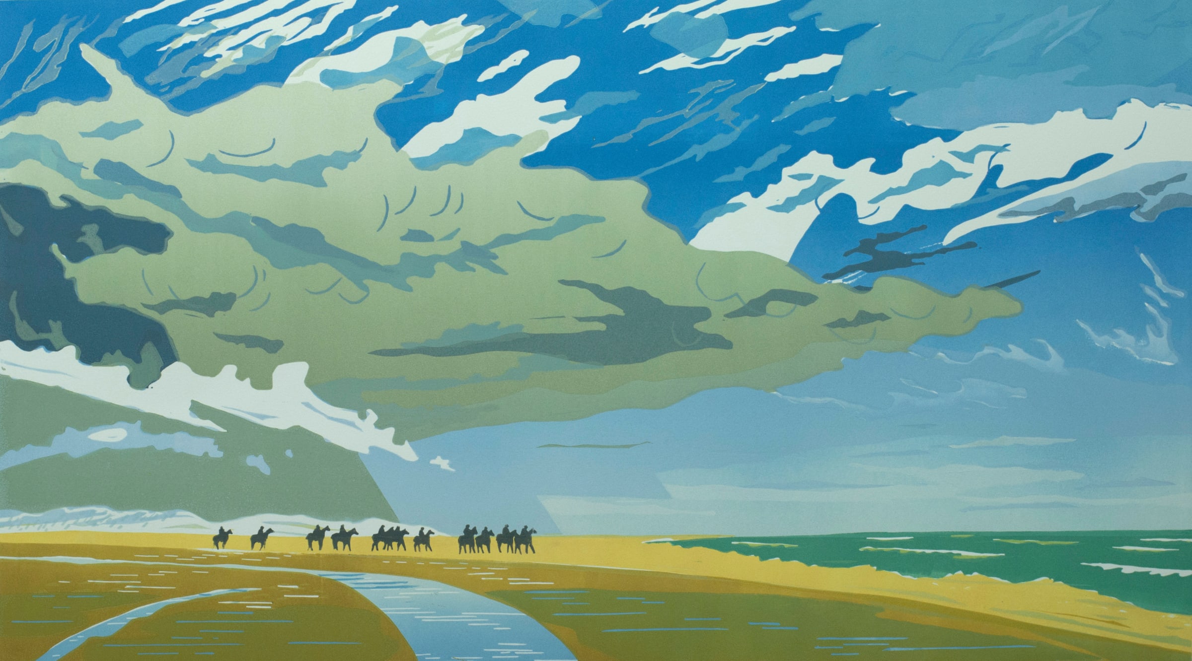 Colin Moore, Household Cavalry At Holkham | Gallery by the Lakes