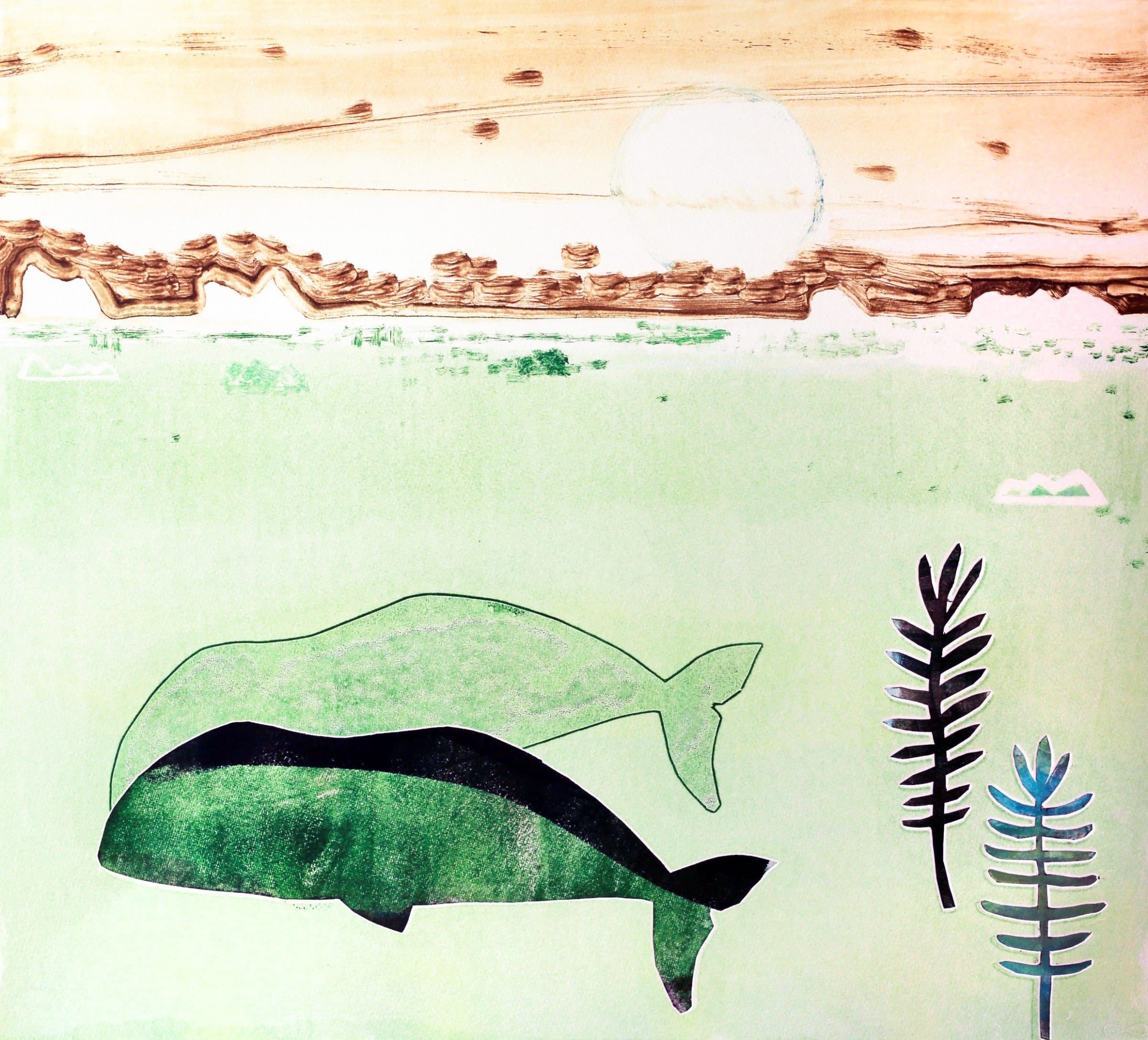 Lesley Burr, Ice Amalgam at Dusk, 2024 | shop.glasgowprintstudio.co.uk