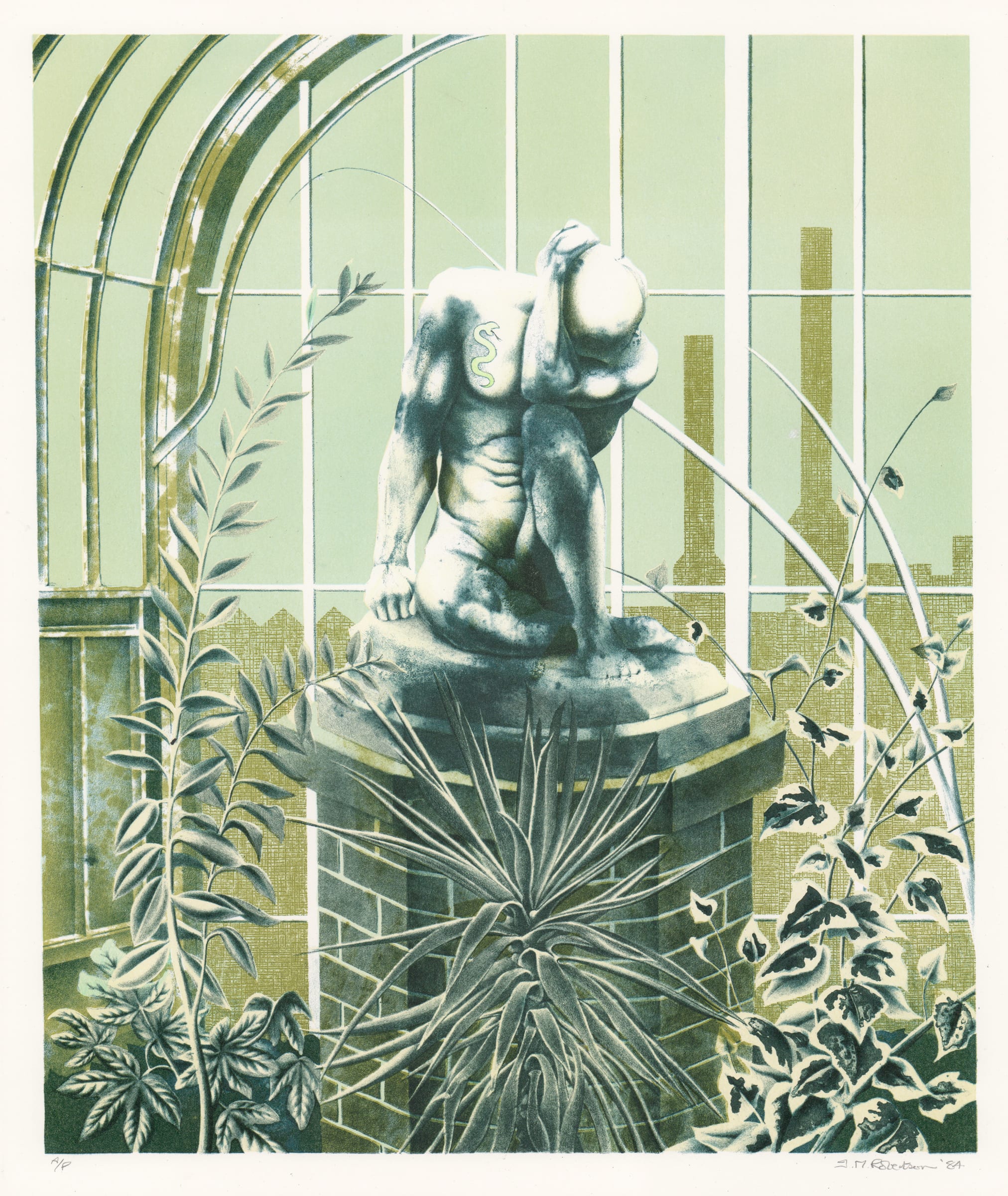 Murray Robertson, Kibble Palace, 1986 | shop.glasgowprintstudio.co.uk