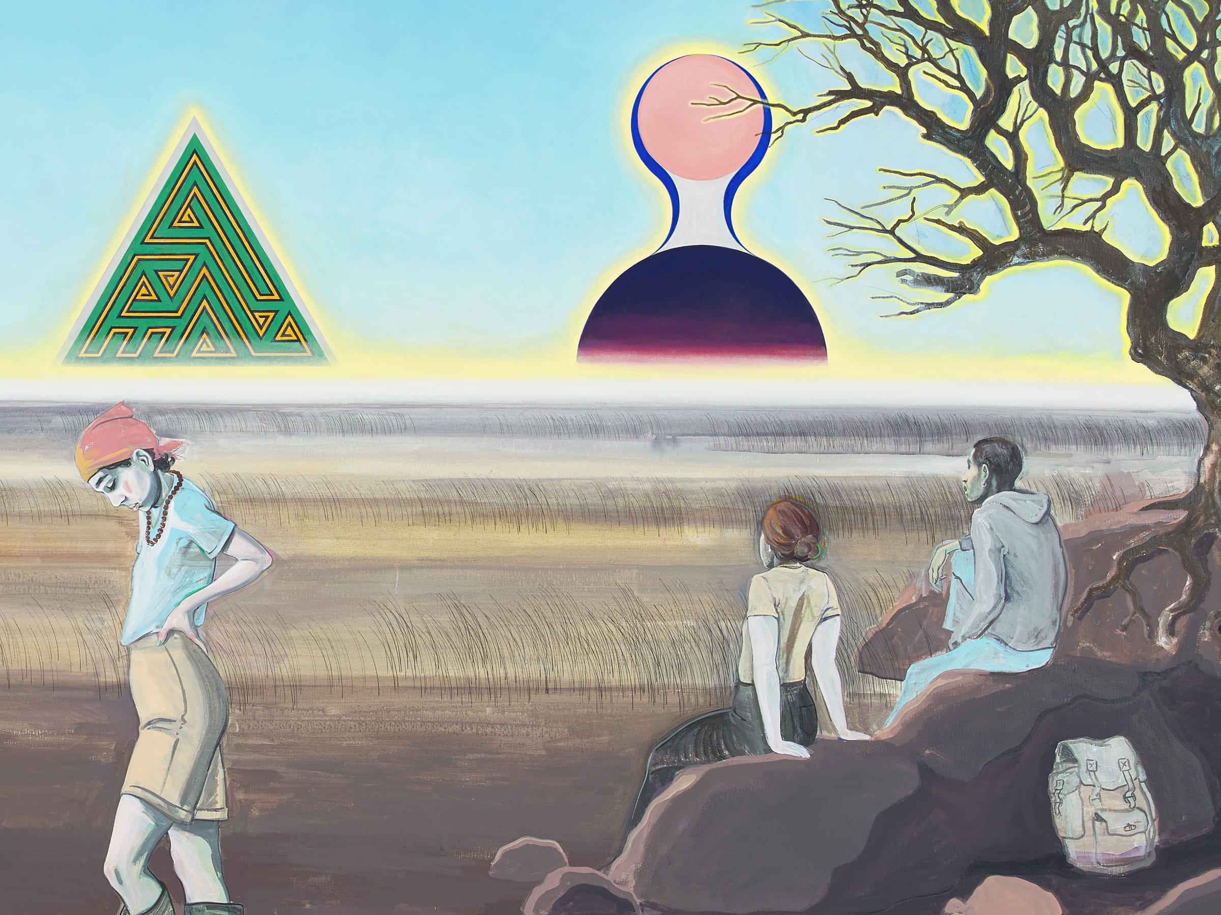Charles Avery, Untitled (Encampment with three Eidola), 2024-2025 | GRIMM Charles Avery, Untitled (Encampment with three Eidola), 2024-2025 | GRIMM