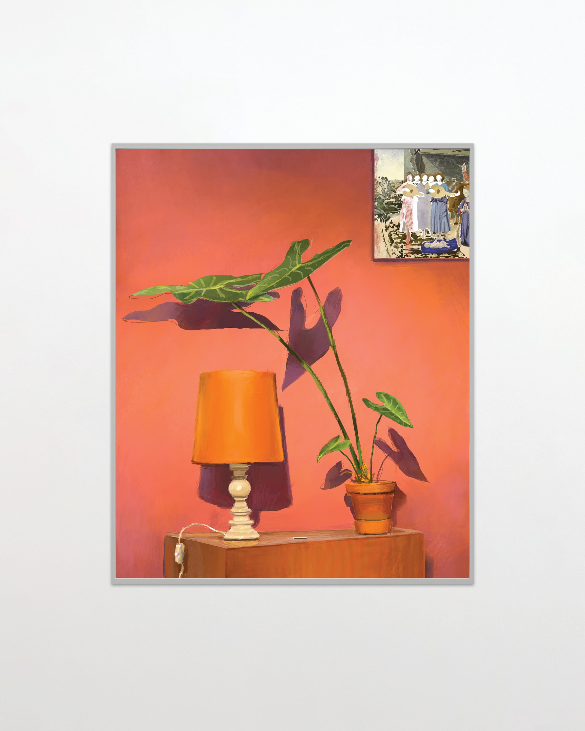 Matthias Weischer, Lampe und Laute, 2024 | GRIMM