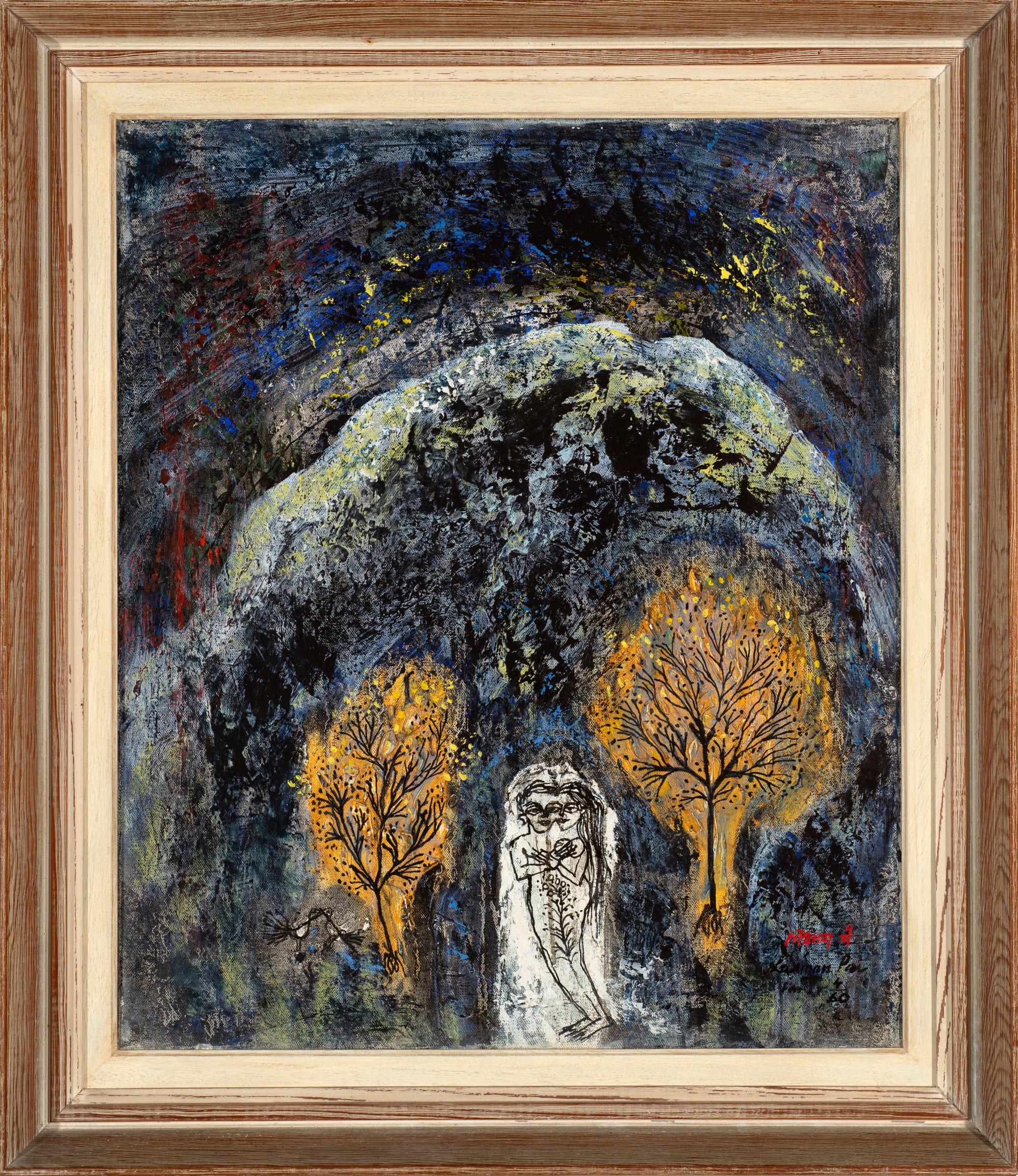 Laxman Pai, Couple in a Landscape, 1960 | Grosvenor Gallery