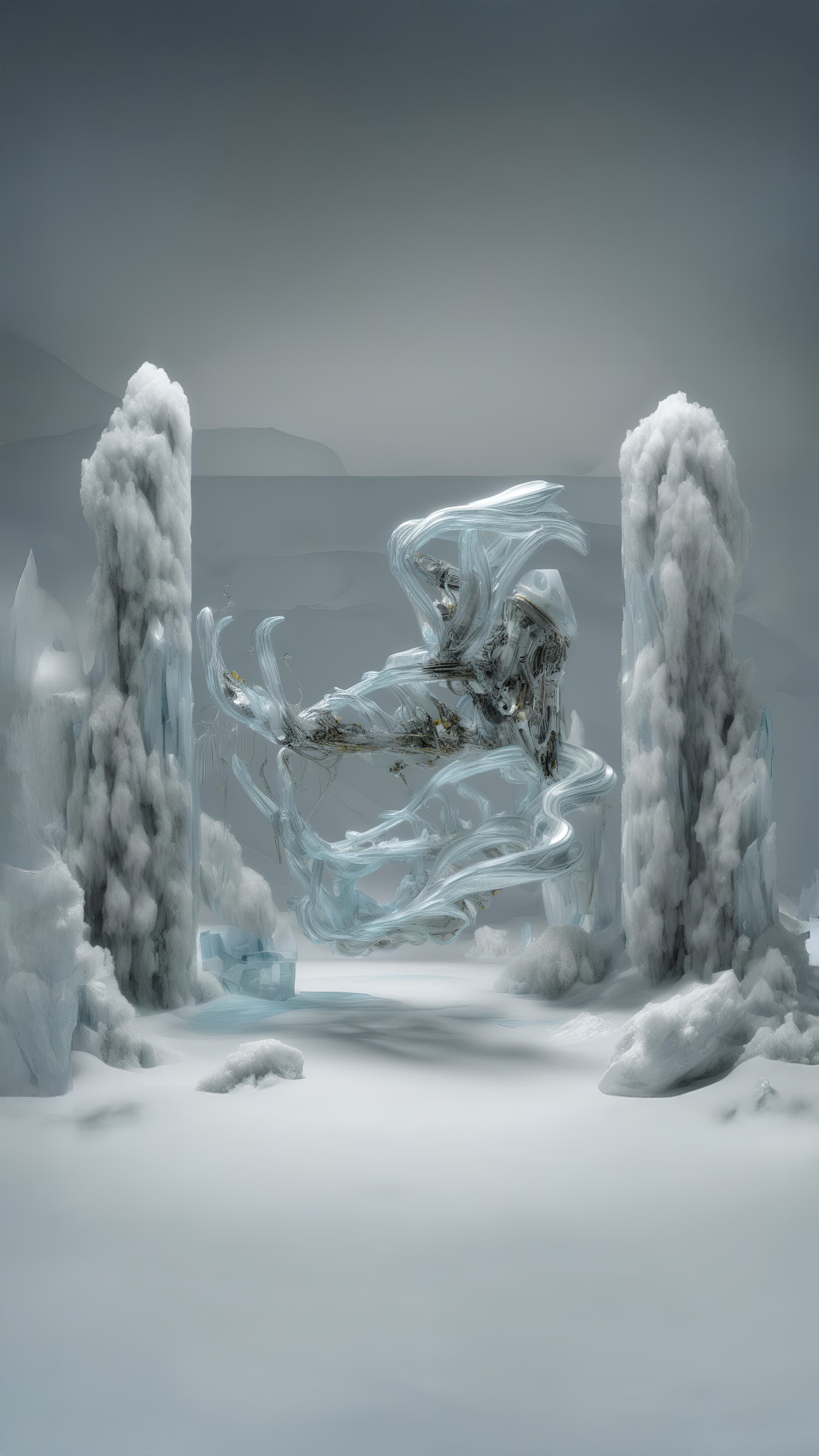 Sougwen Chung, BODY MACHINE (MERIDIANS) - Glacial Biome series, 2025 ...