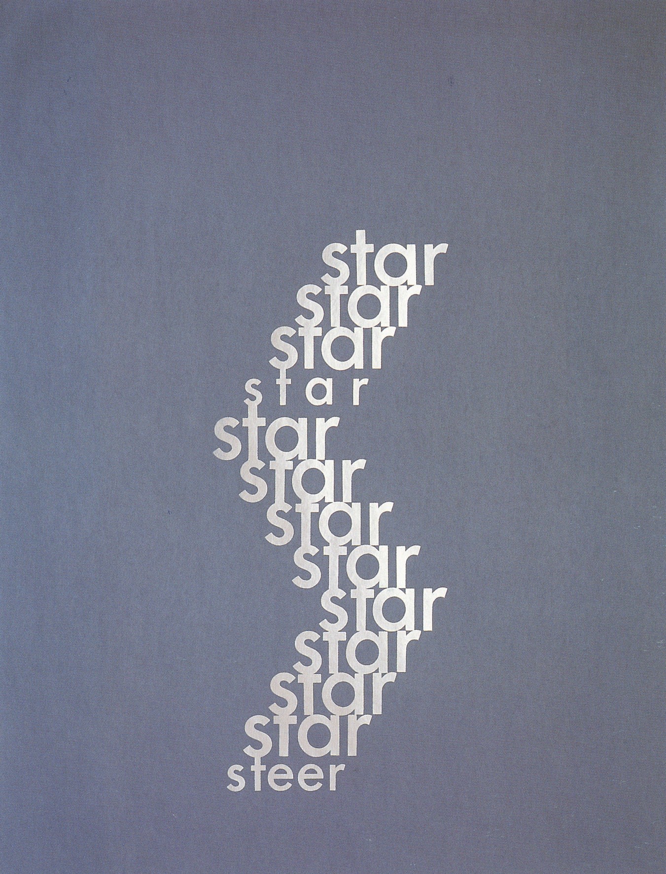 Ian Hamilton Finlay, Star / Steer, 1968 | Ingleby Gallery