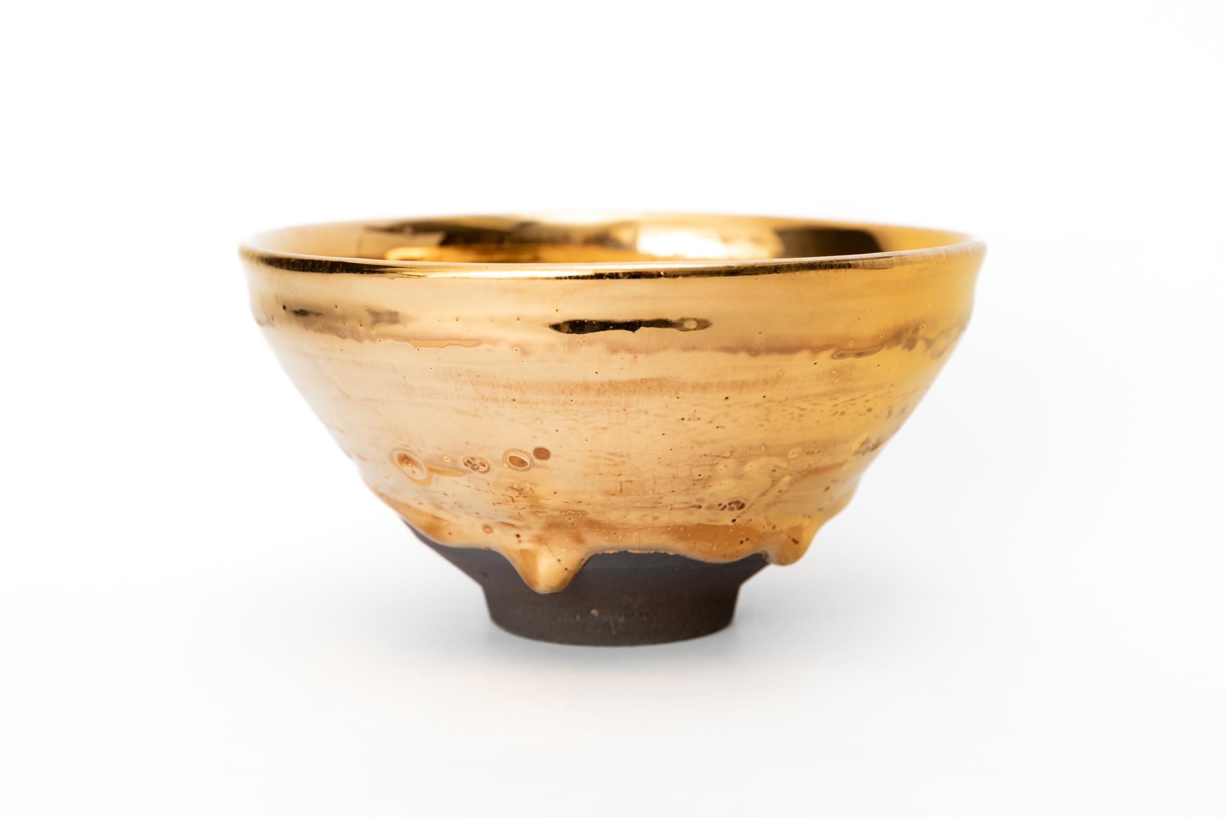 Noriyuki Furutani, Gold Tenmoku Tea Bowl 金天目茶盌 , 2025 | Ippodo Gallery