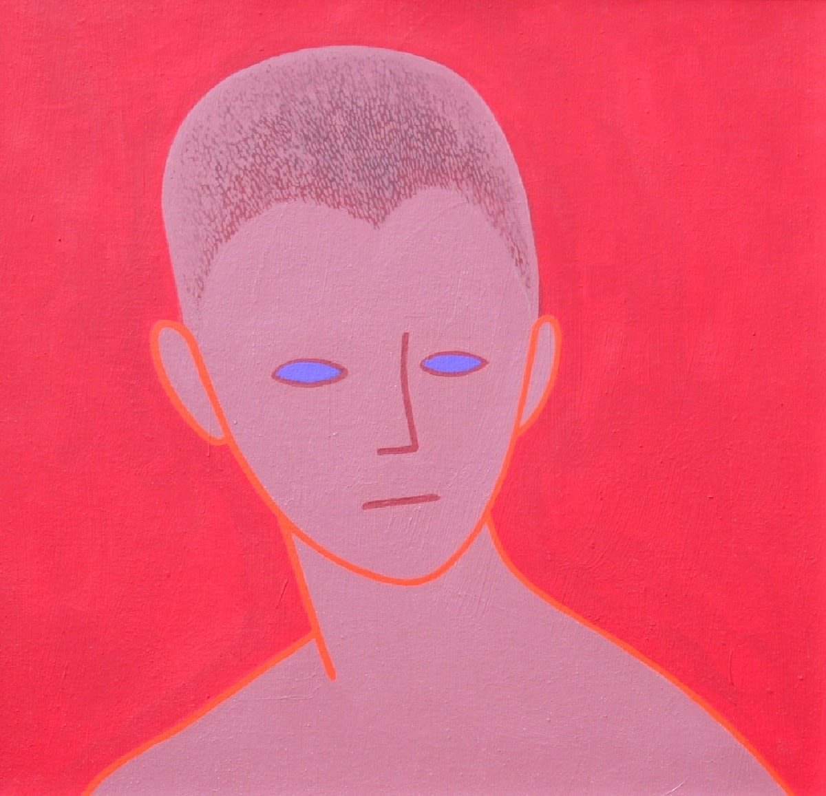 Derrick Greaves, Girl with Shaved Head, 2005 | James Hyman Gallery