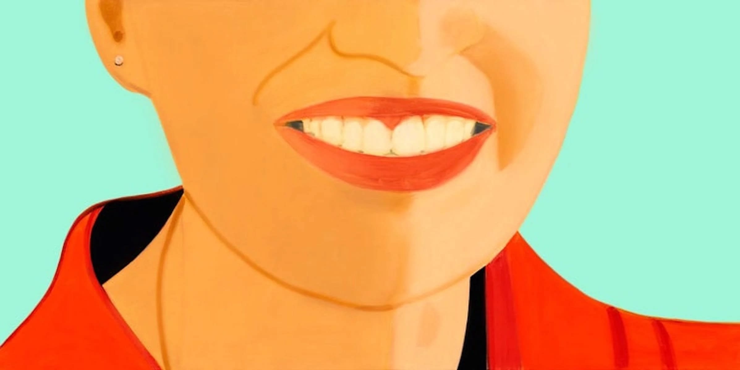 Alex Katz, Big Smile (Vivien), 2021