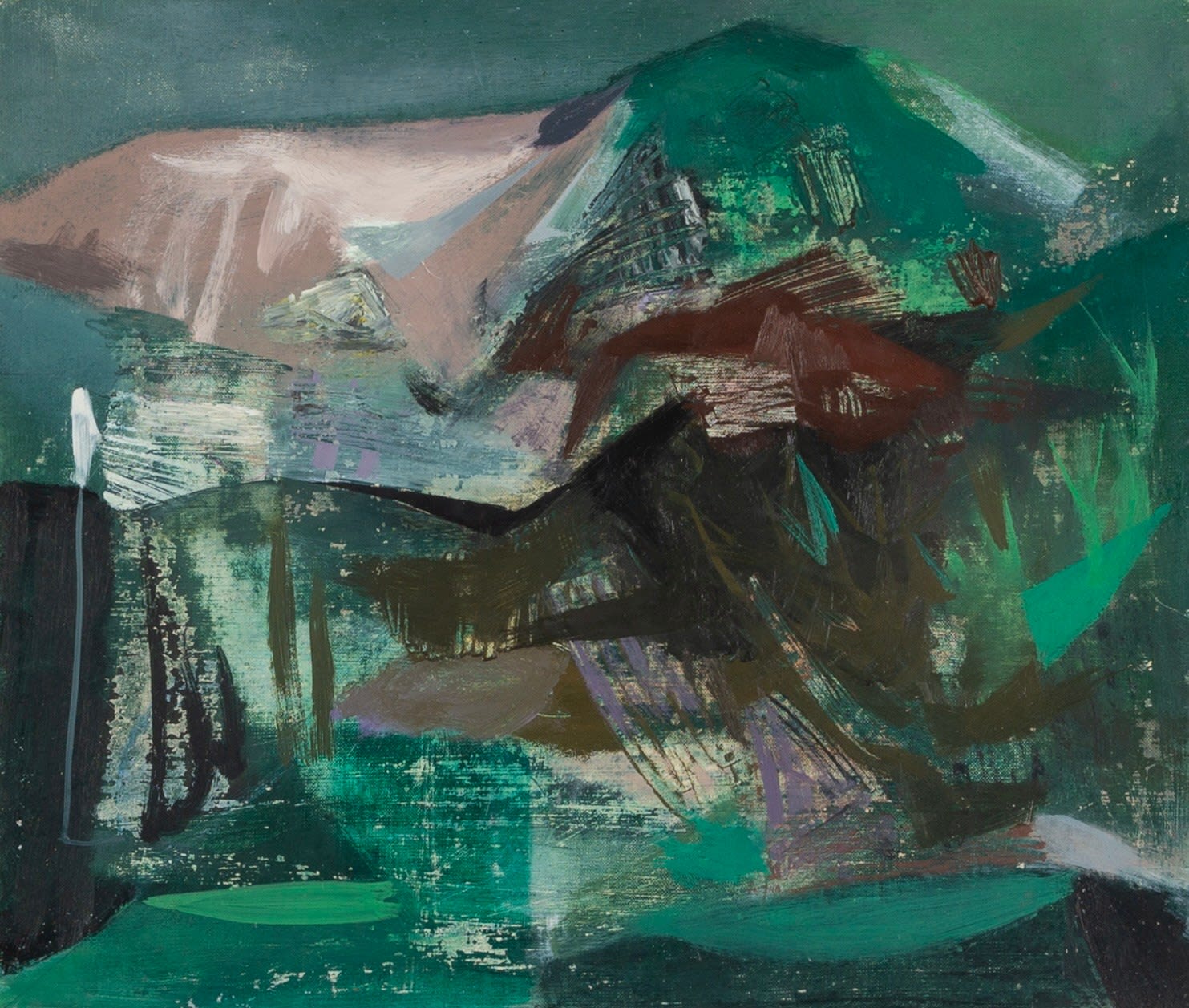 John Wells, Rocky Coast (Towards St Agnes), 1951 | Jenna Burlingham Gallery