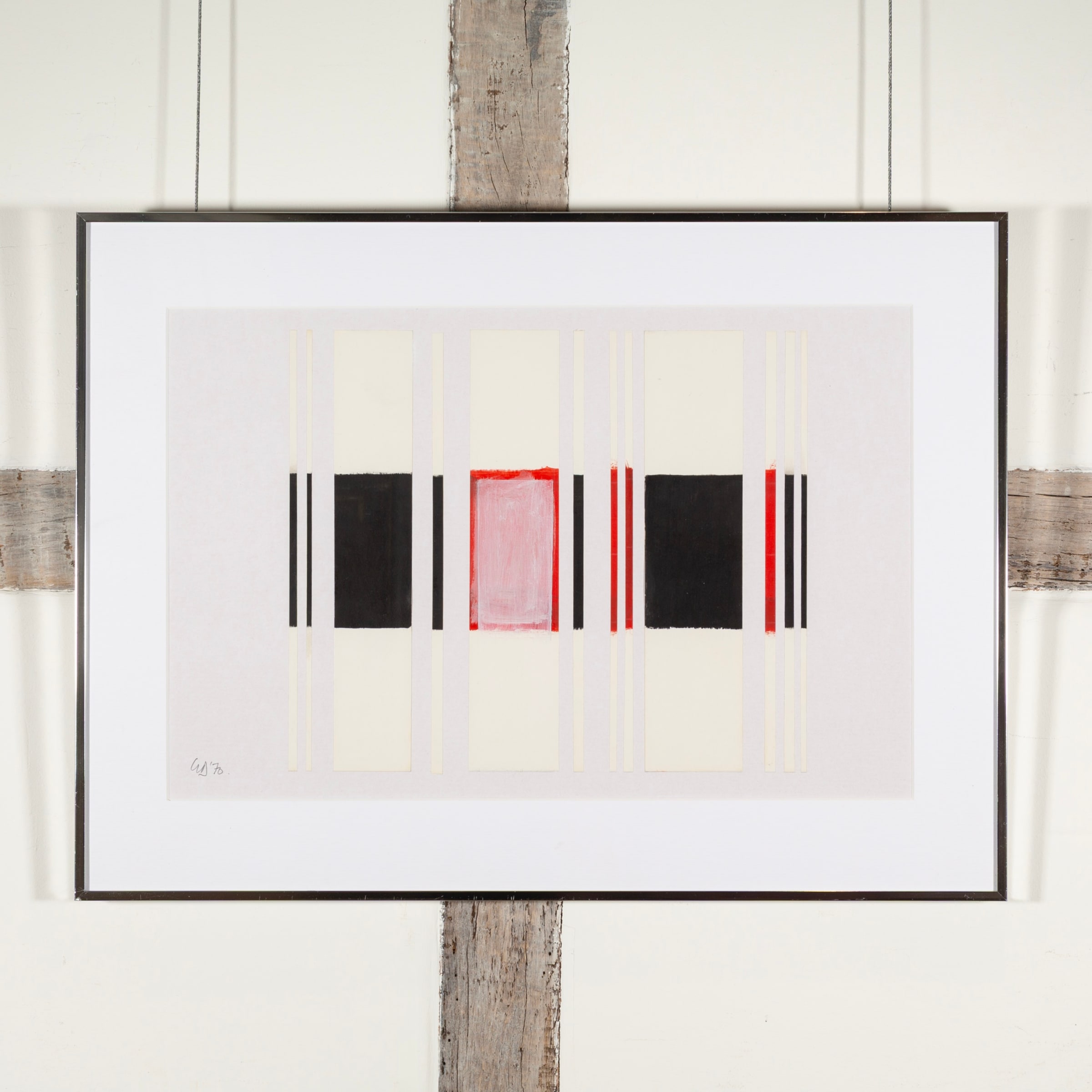 George Dannatt, Vertical Motif in Red and Black, 1970-1989 | Jenna ...
