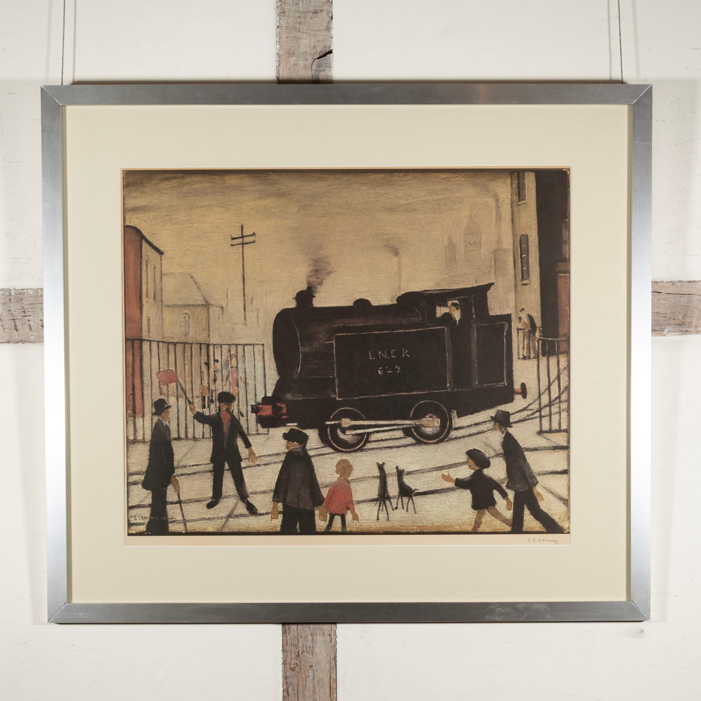Laurence Stephen Lowry, Level Crossing with Train, 1973 | Jenna ...