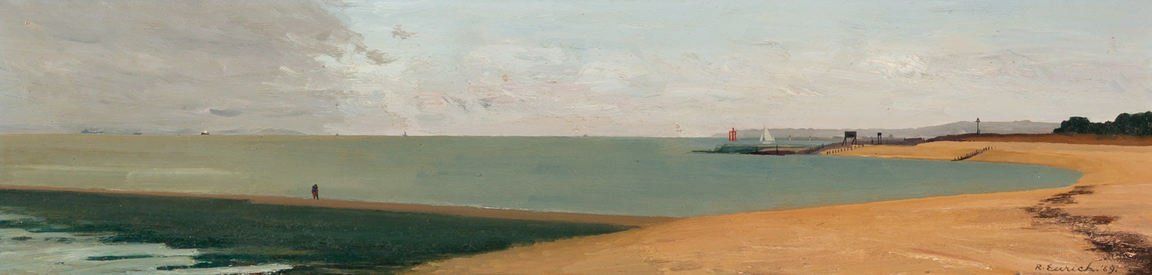 Richard Eurich, Rain Approaching the Solent, Lepe, 1969 | Jenna ...