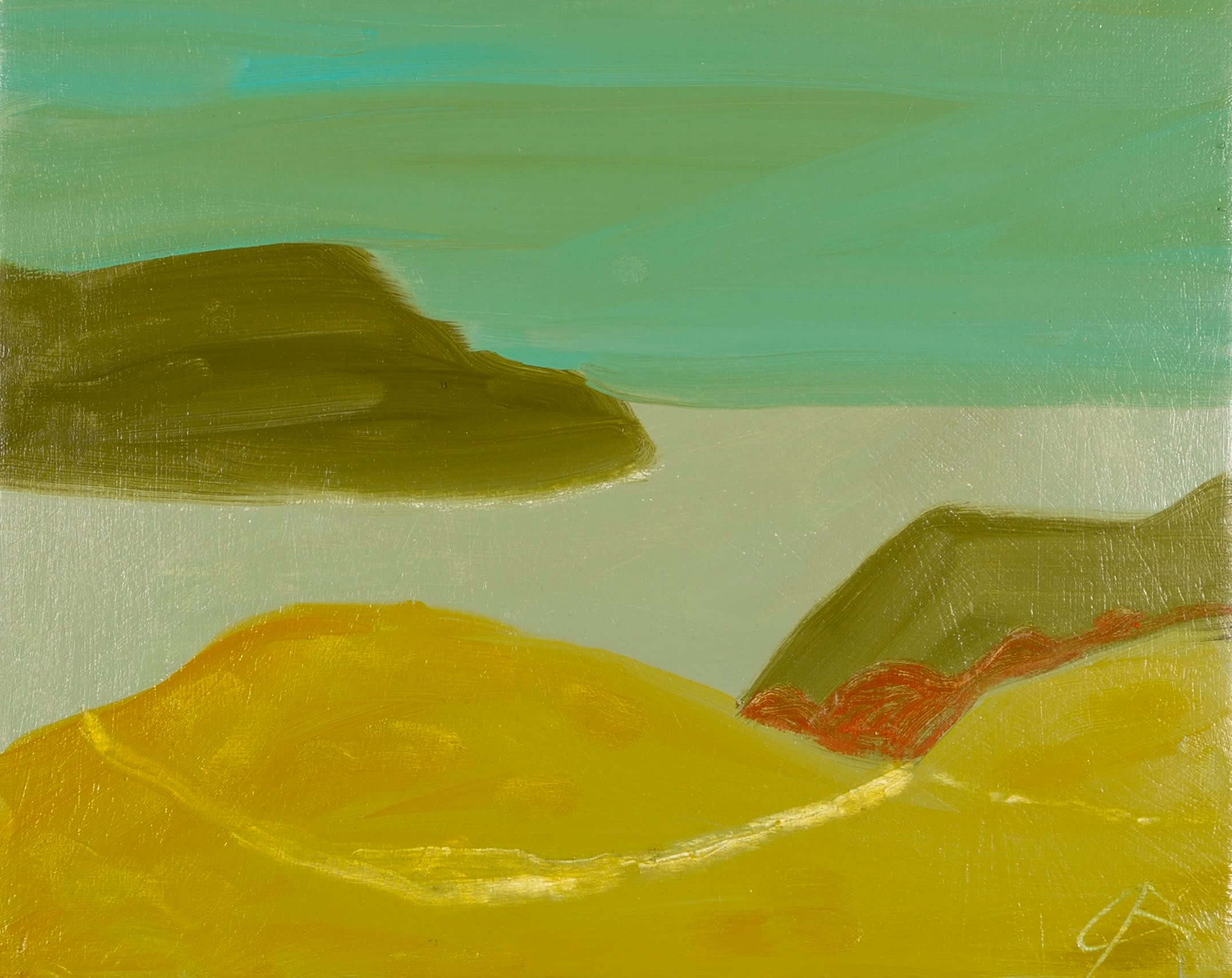 Richard Ballinger, Yellow Road, 2024 | Jenna Burlingham Gallery