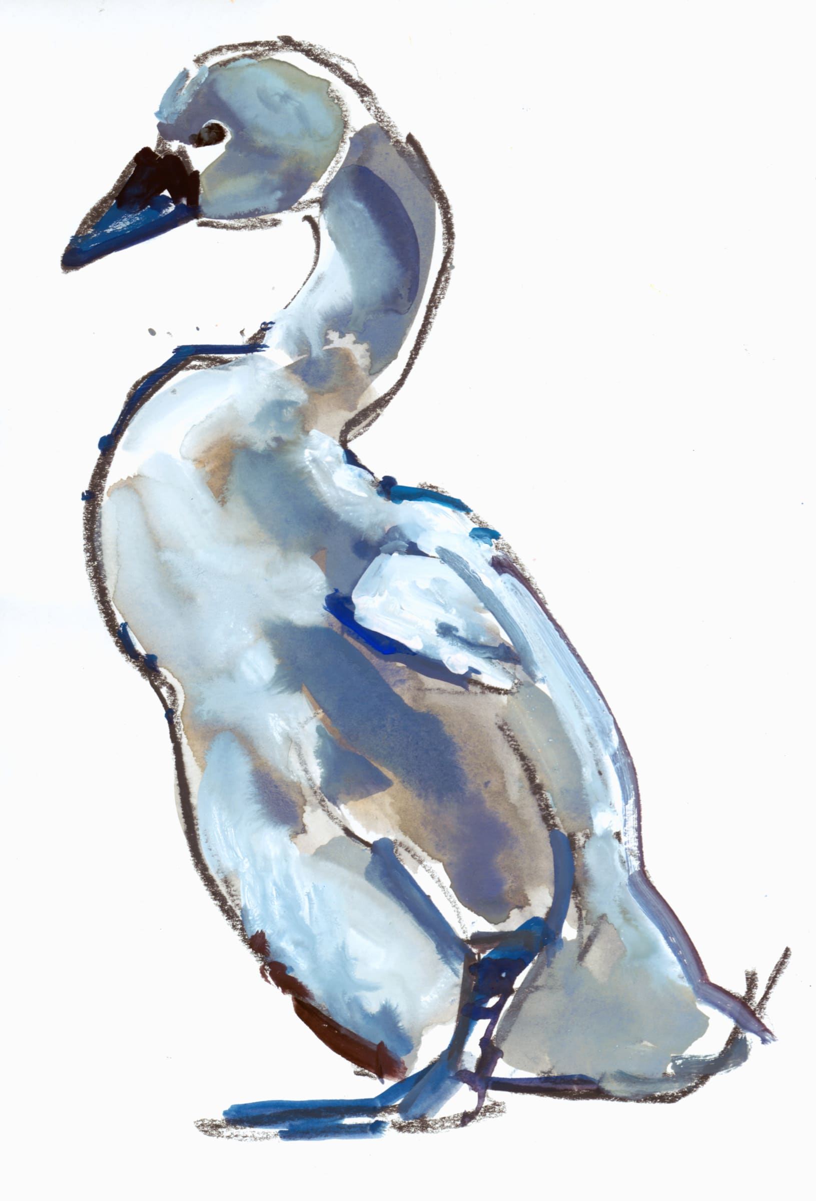 Mark Adlington, Standing Cygnet, 2023 | John Martin Gallery